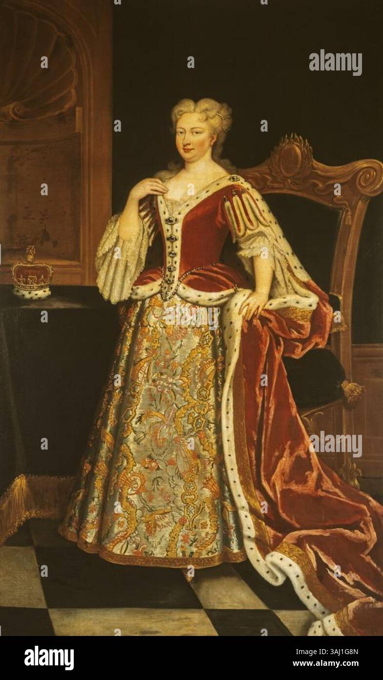 This portrait, created around 1727, depicts Queen Caroline of ...