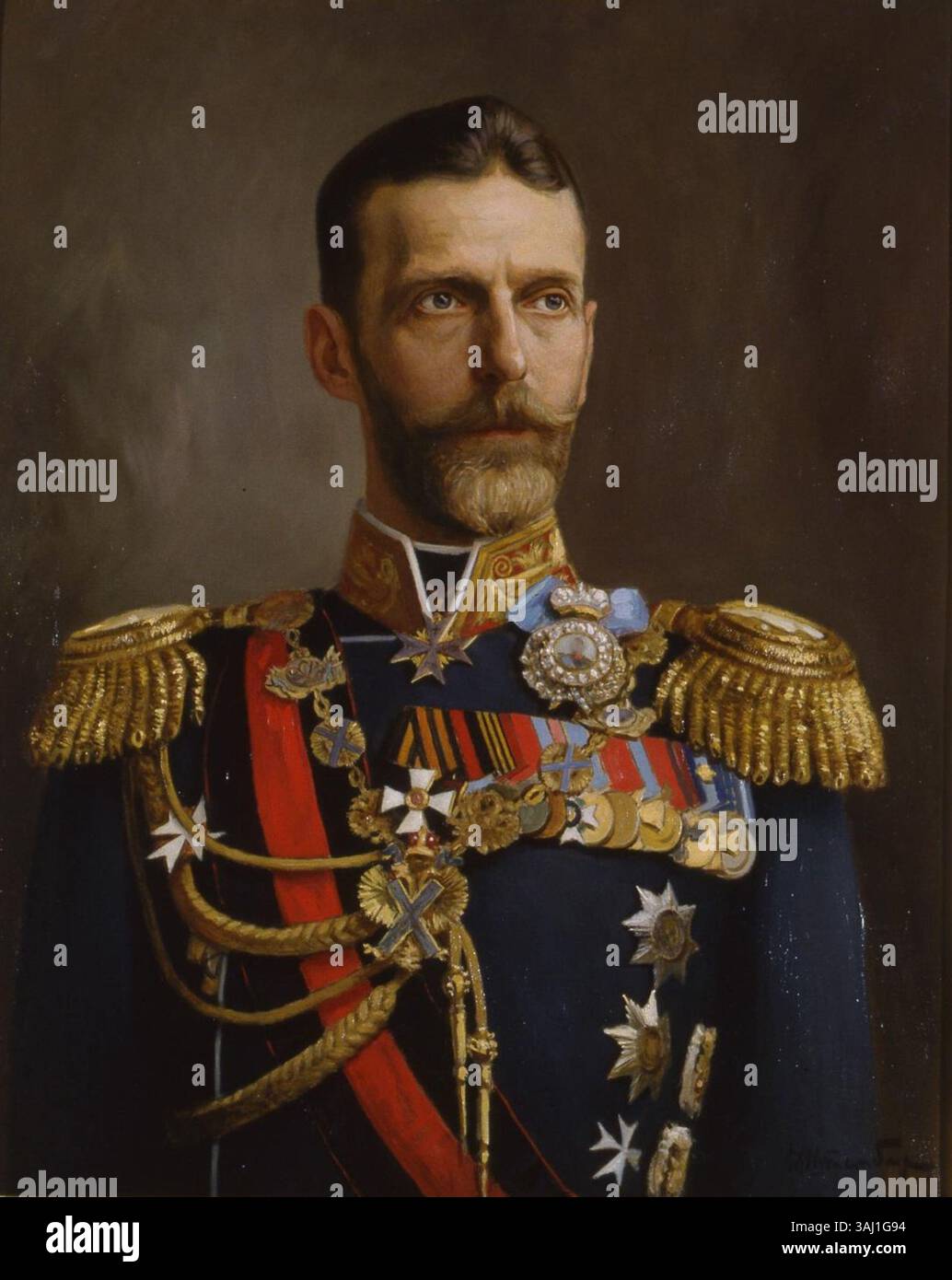 Portrait of Russian Grand Duke Sergei Alexandrovich Romanov, painted ...