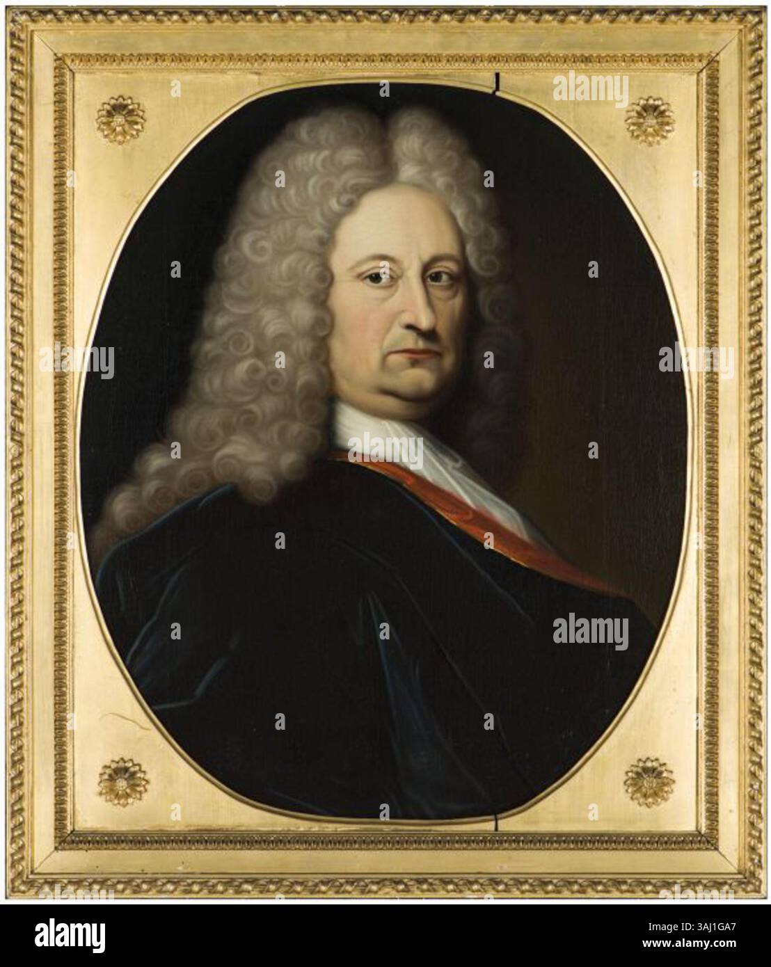 This 1723 oil portrait by Bernardus Accama depicts an unknown man in ...