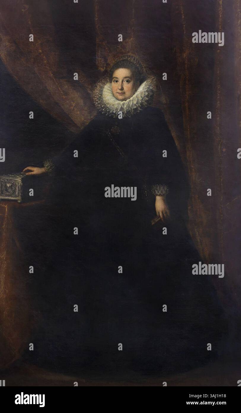 This 17th-century portrait, attributed to an unknown artist, portrays ...