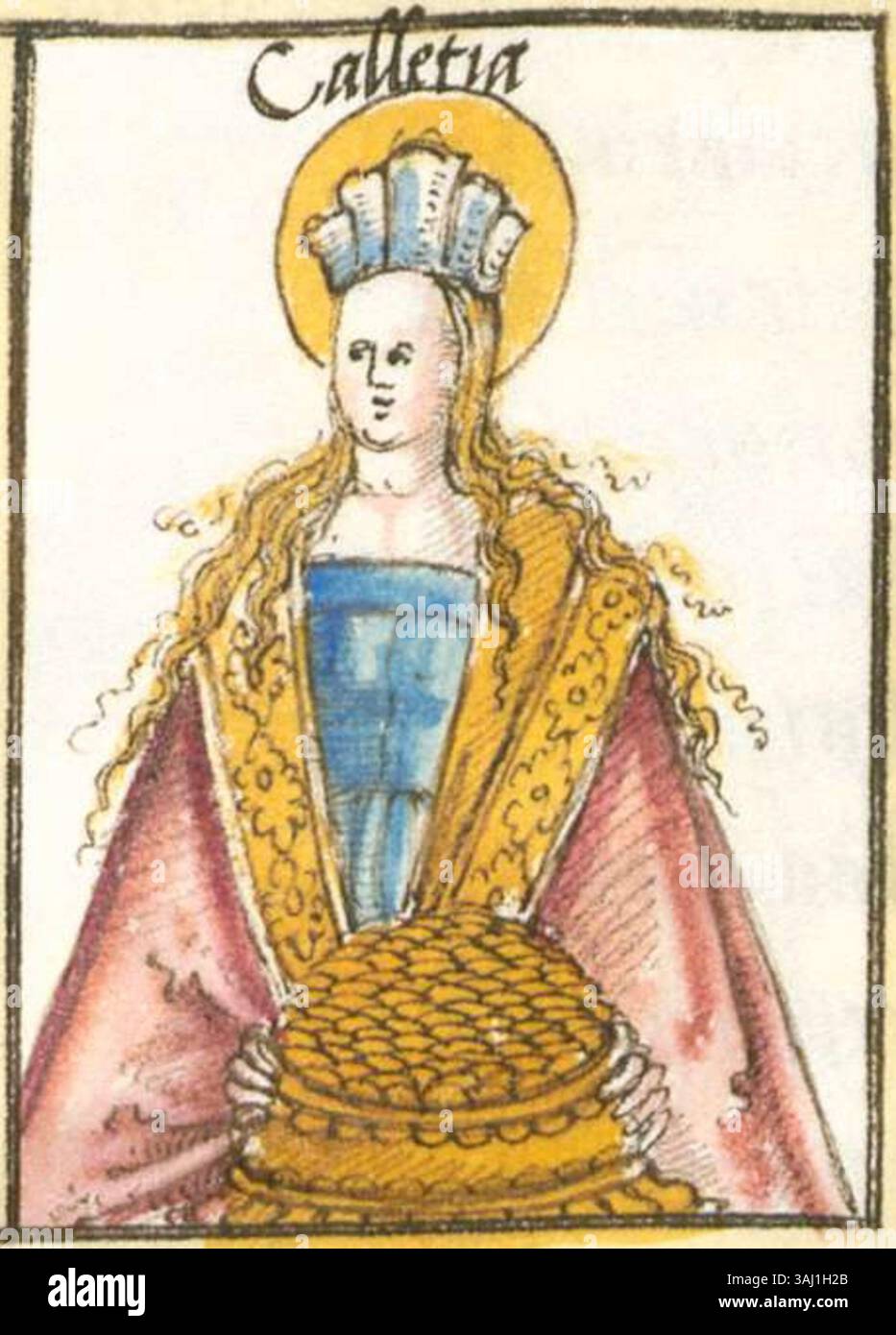 This allegorical representation of Gallaecia (modern Galicia) appears ...