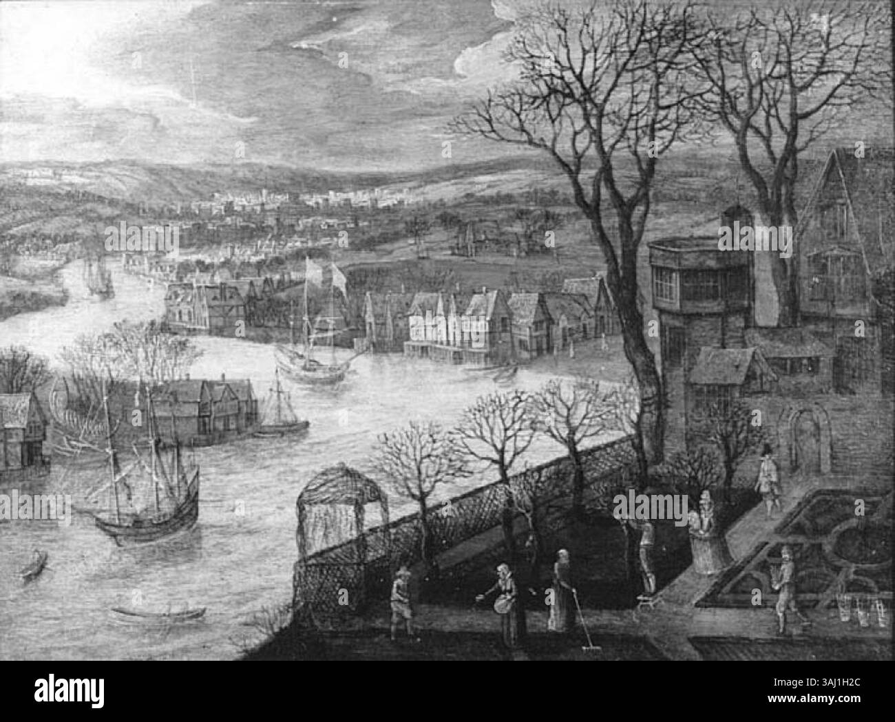 1600s landscape Black and White Stock Photos & Images - Alamy