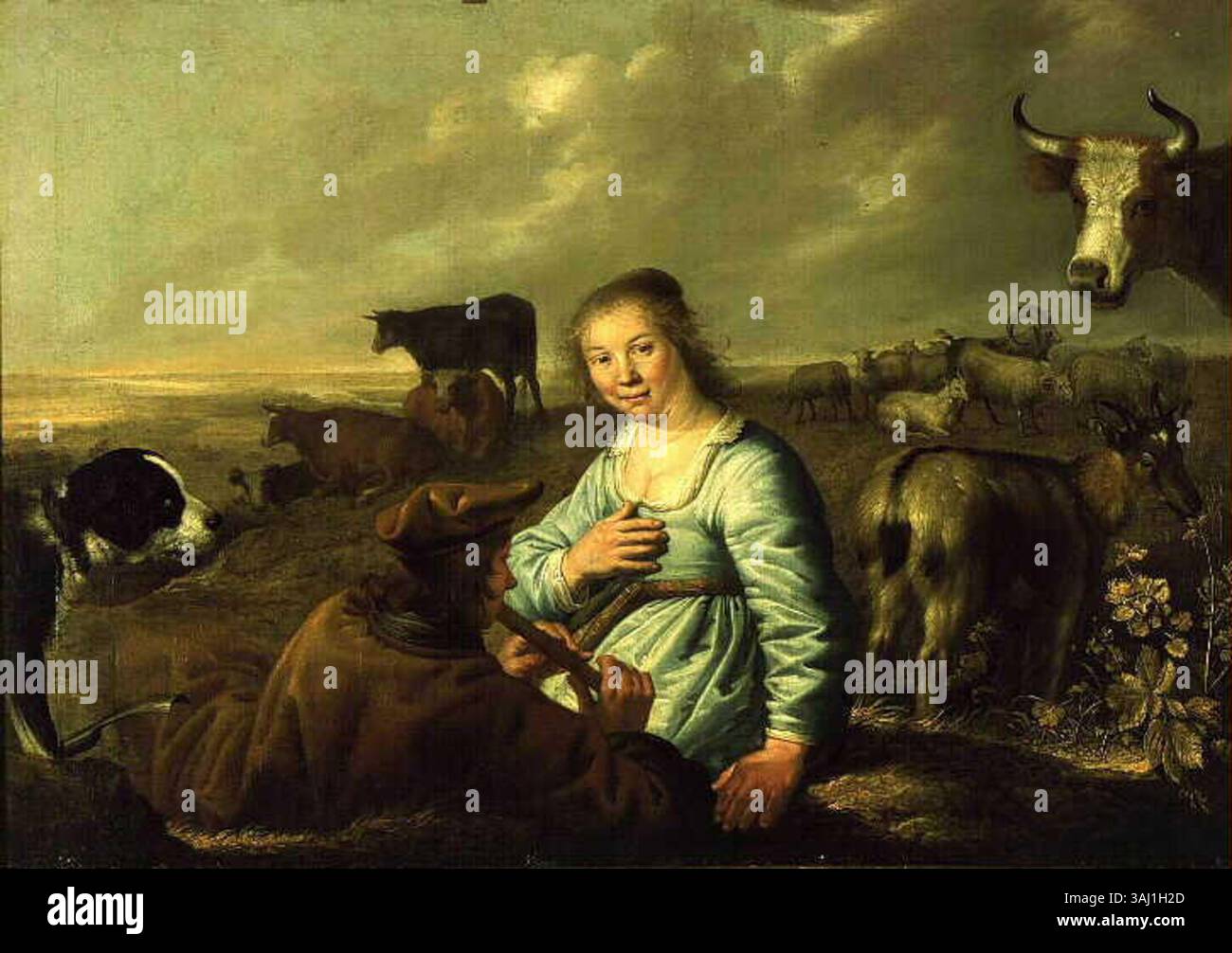Aelbert Cuyp's 'Shepherds in a Landscape' (1640) captures a serene ...