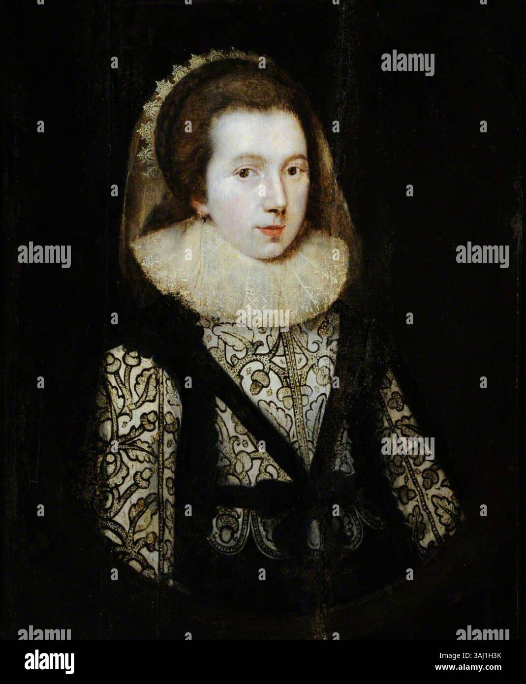 This painting, created around 1620, portrays Lady Anne Clifford, a ...