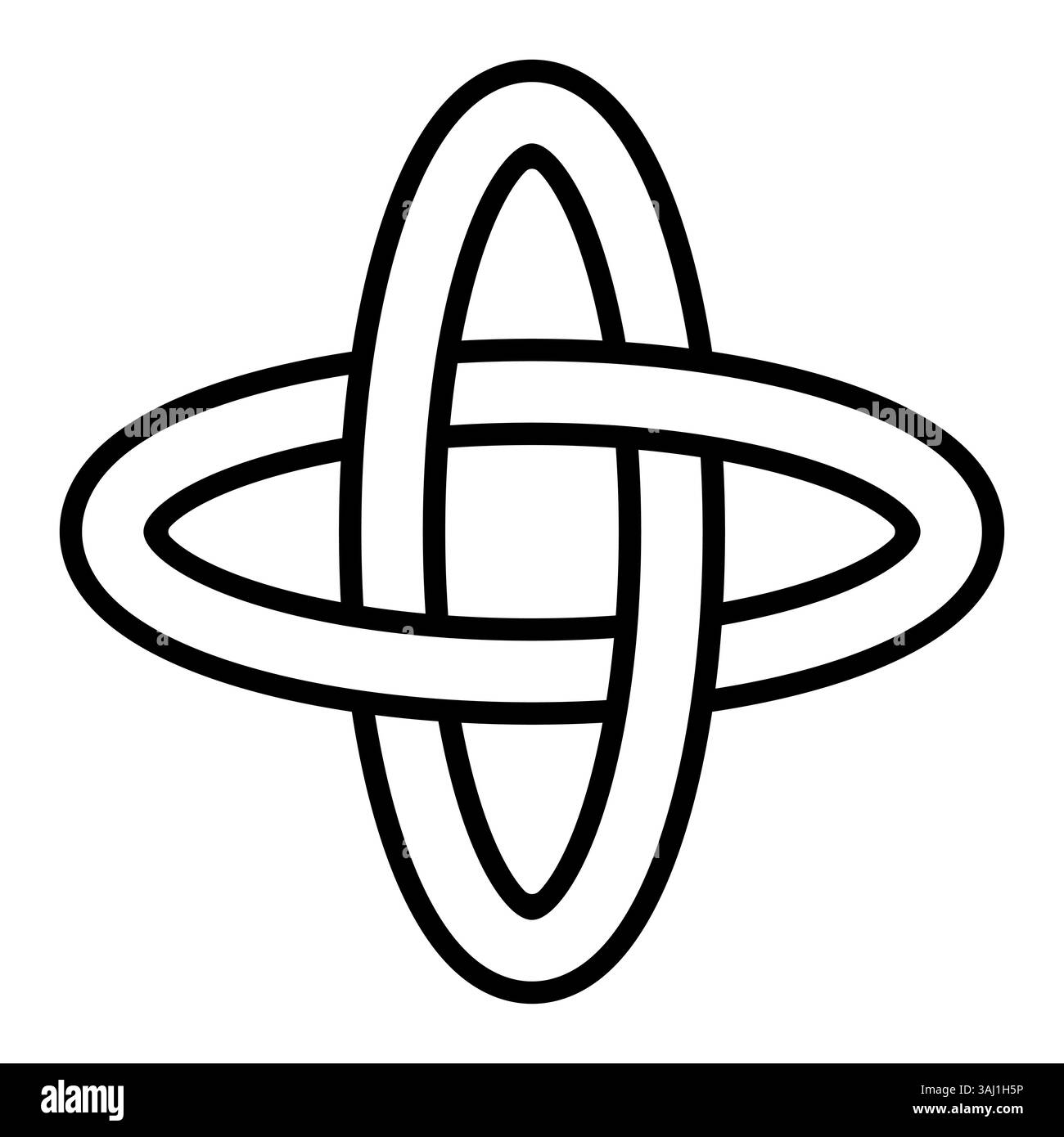 Interwoven Infinity Timeless Celtic Knot Symbol of Eternity Stock ...