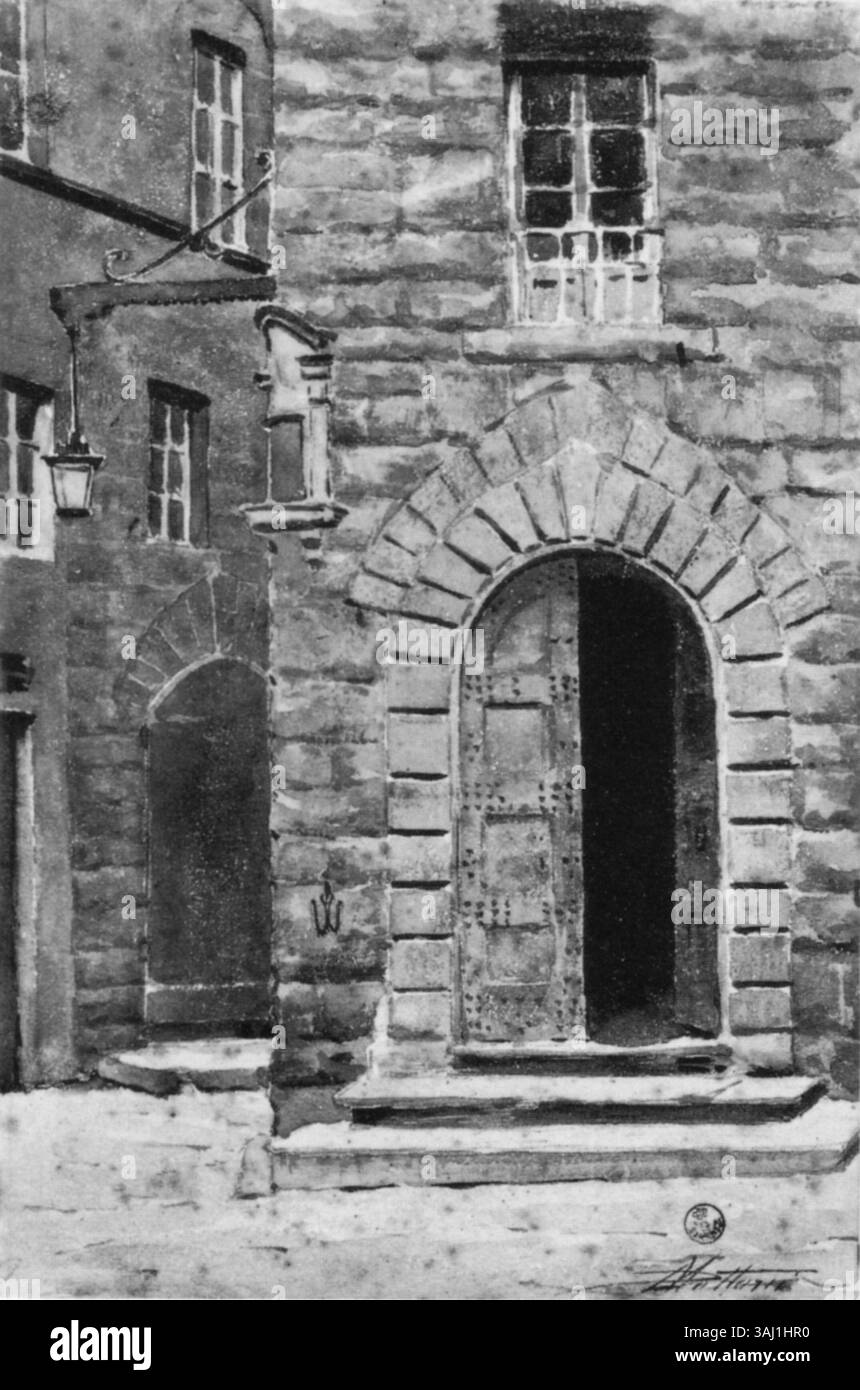 This image by Dante Mattani from the 1880s captures Piazza dei Brunelleschi, viewed towards Via ...