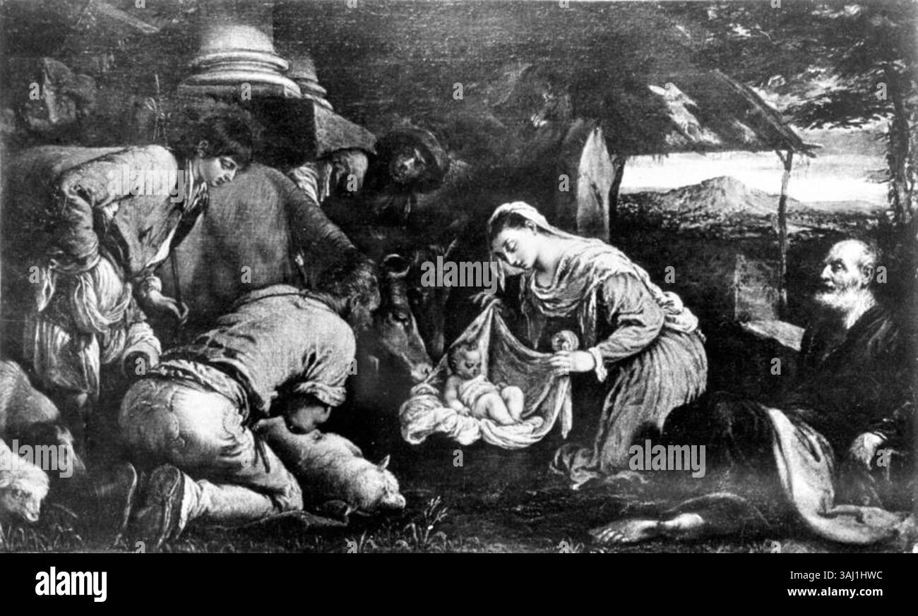 Francesco Bassano the Younger’s 1569 painting 'Adoración de los ...