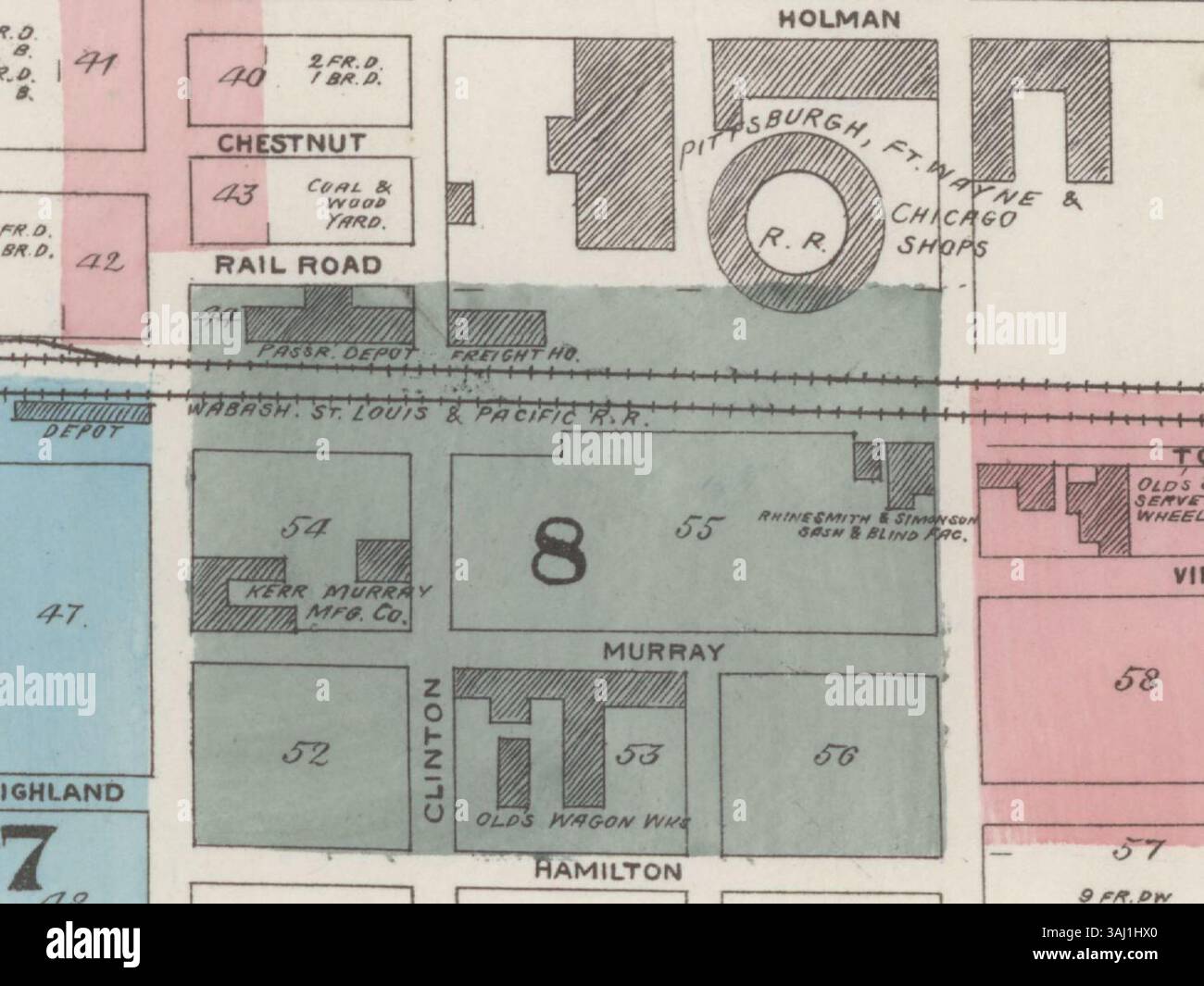 Pittsburgh historical map hi-res stock photography and images - Alamy