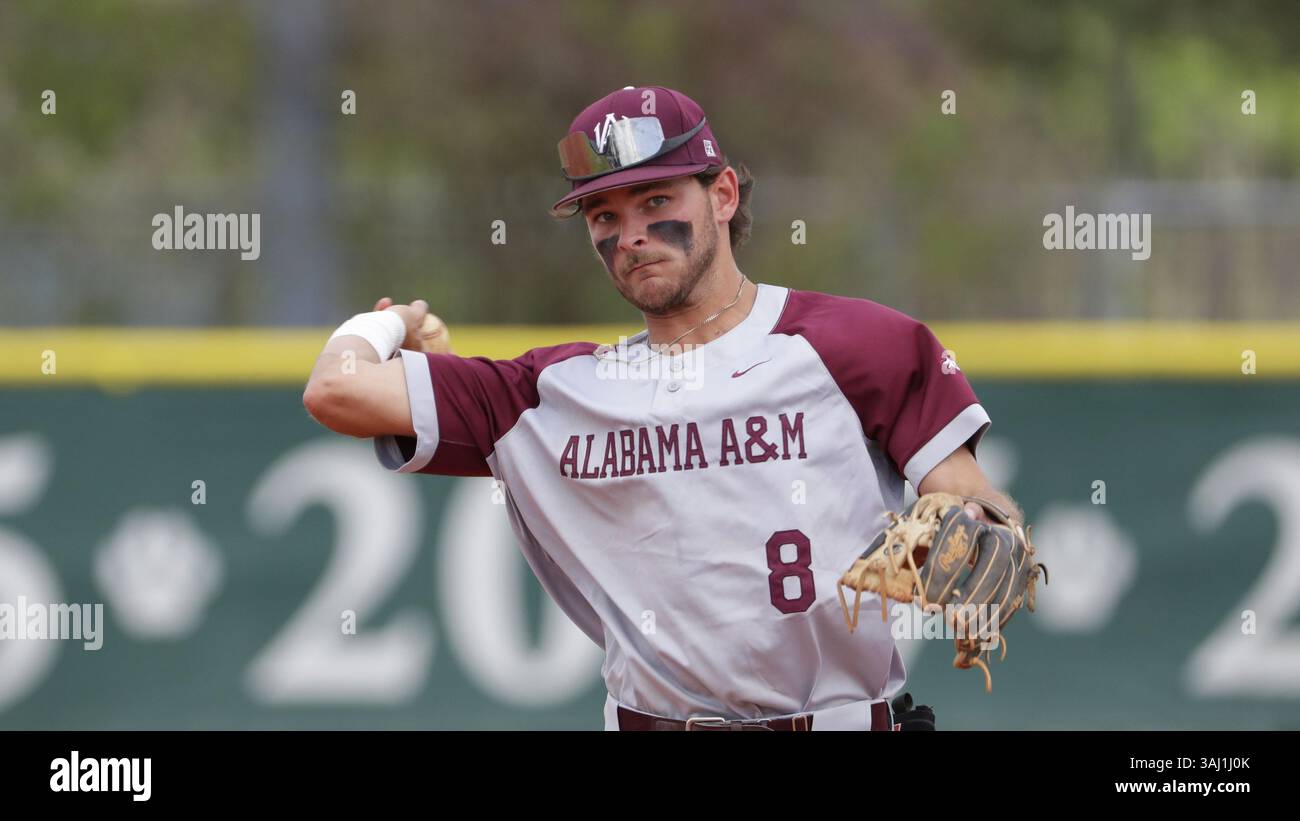 Alabama A&M infielder Dre Amaral during an NCAA baseball game against ...
