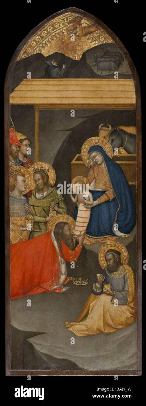 'Adoration of the Kings,' painted by Puccio di Simone between 1353 and ...