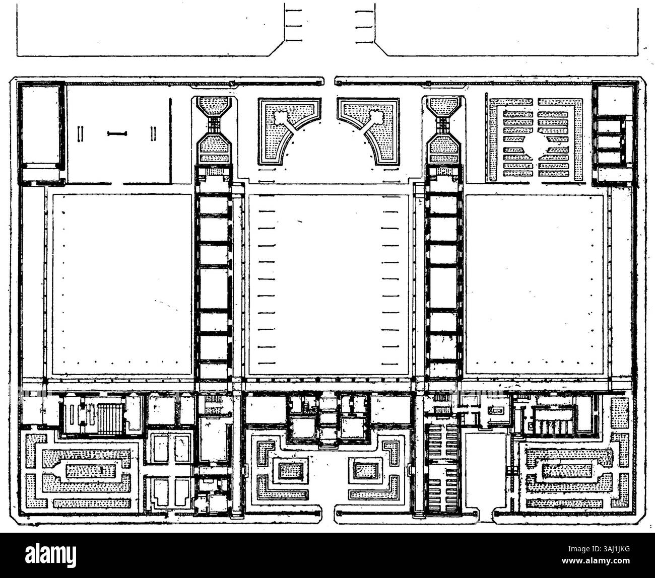 This architectural plan by Marcel Lambert from 1890 shows the ground ...