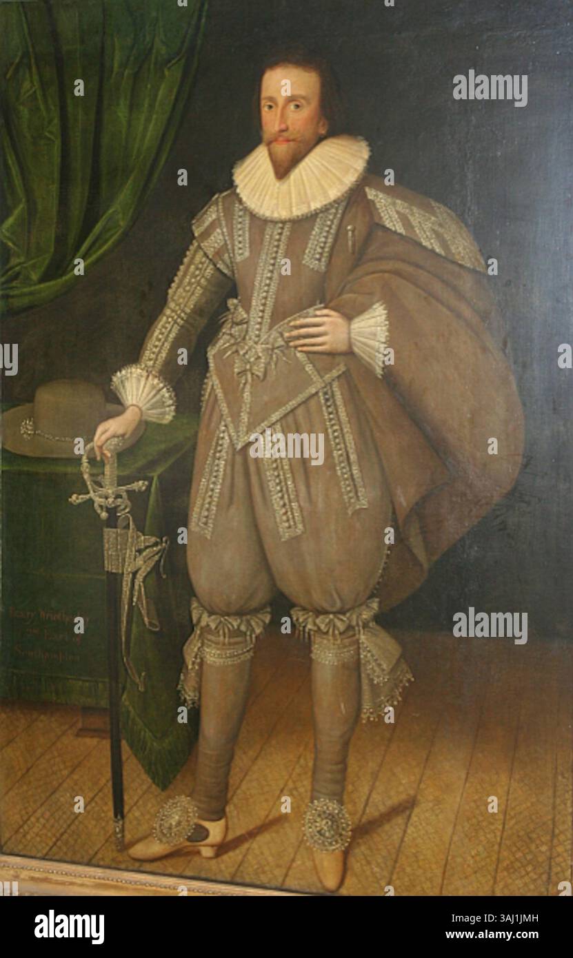 This portrait of Henry Wriothesley, 3rd Earl of Southampton, was ...