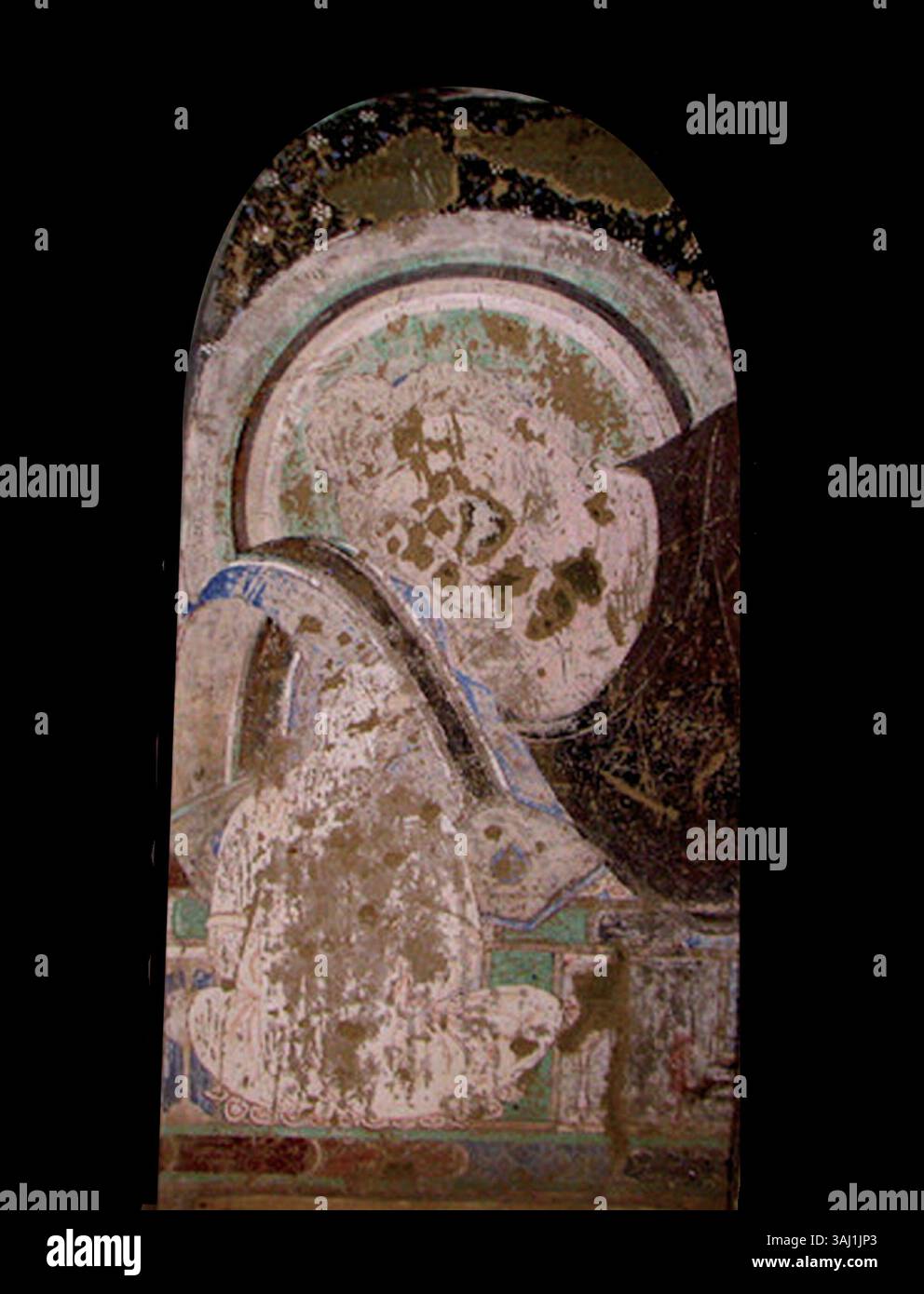 A 5th-century CE painting from Cave 38 features a detailed depiction of ...