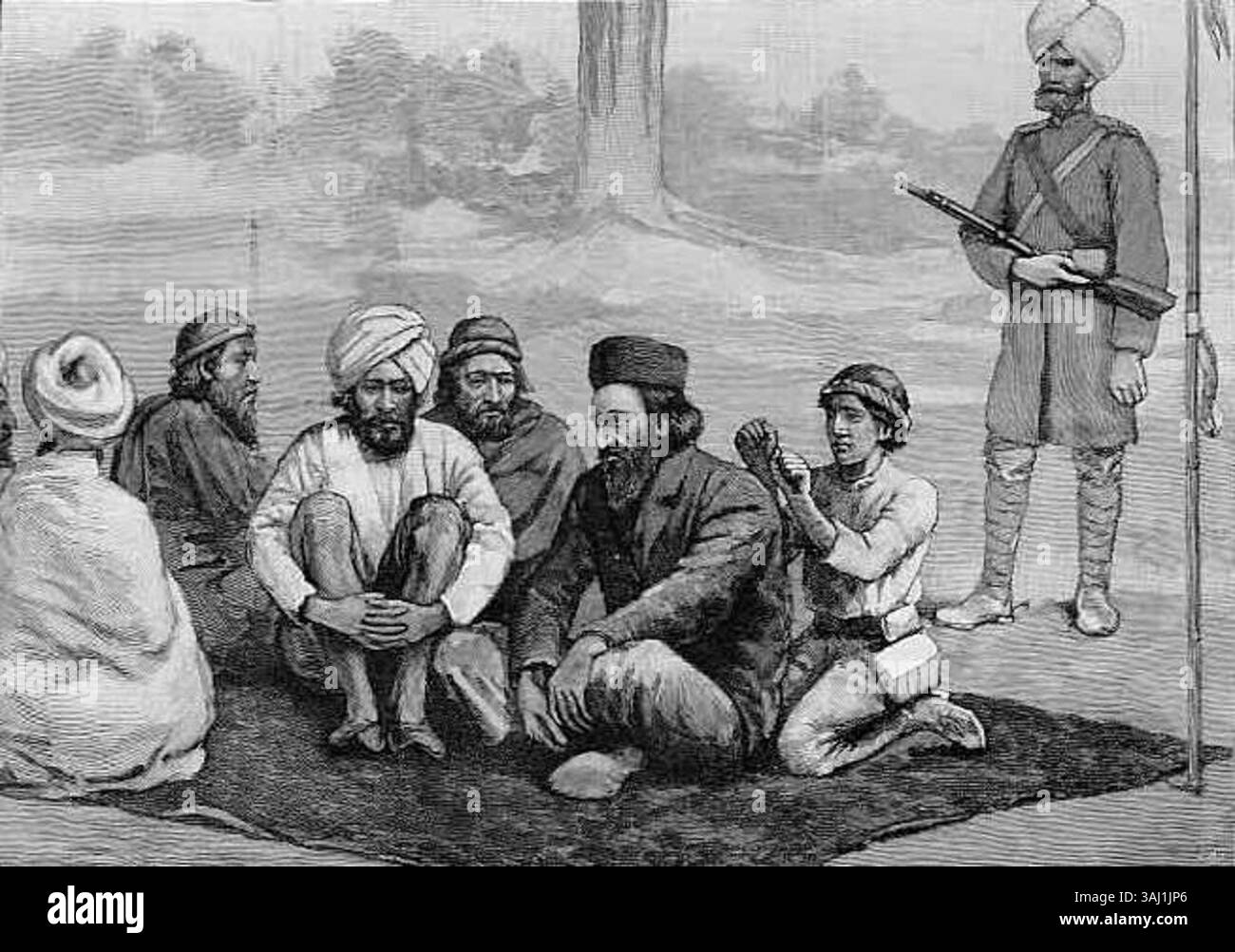 The 1895 photograph from *The Illustrated London News* depicts Sher ...