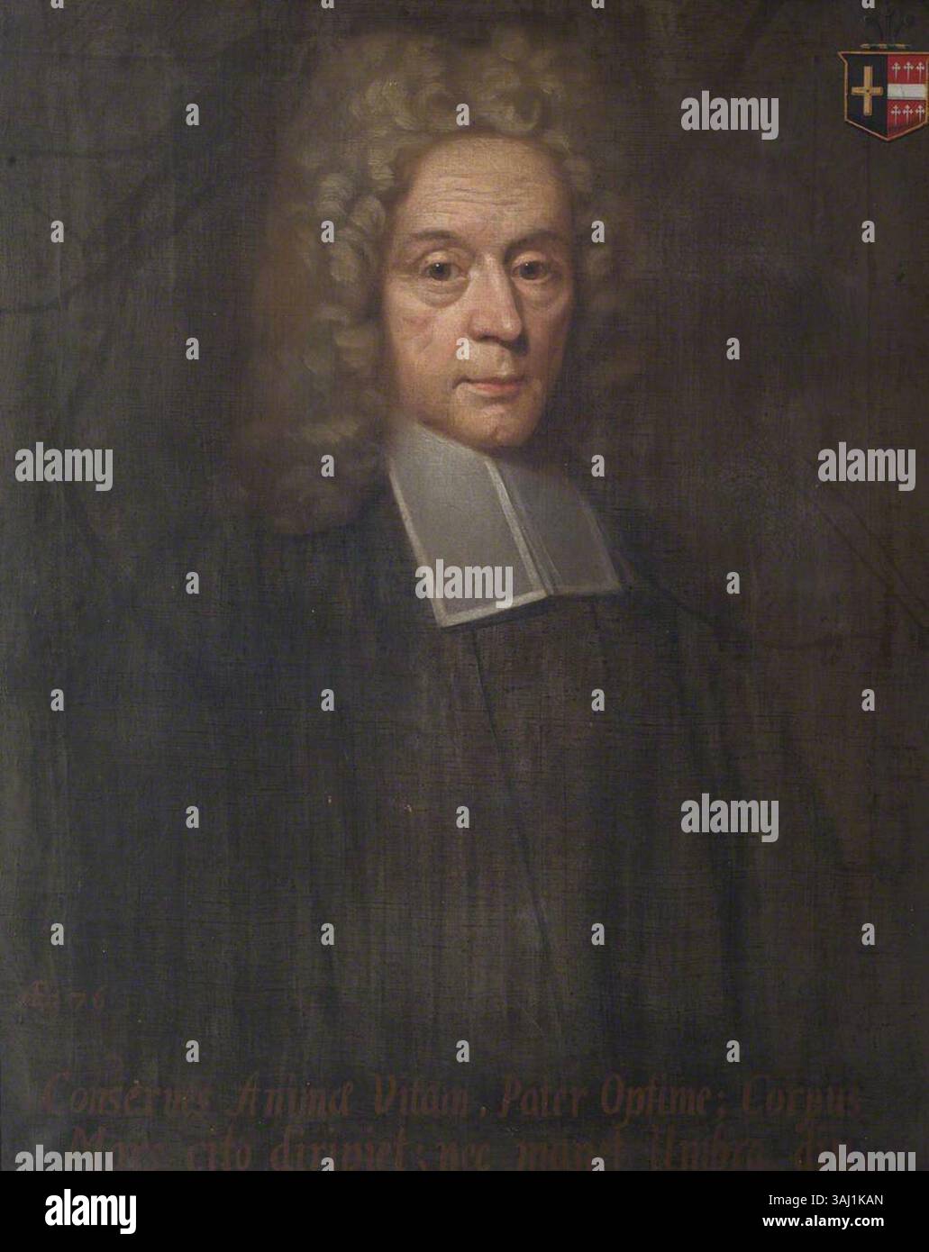 This portrait of Reverend John Graile (1674-1732), aged 76, was painted ...