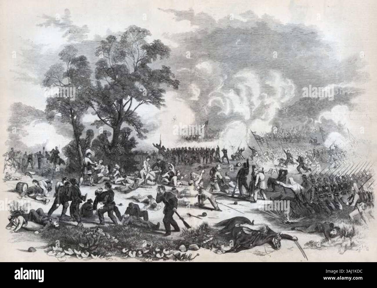 This wood engraving from Frank Leslie's Illustrated Newspaper depicts ...