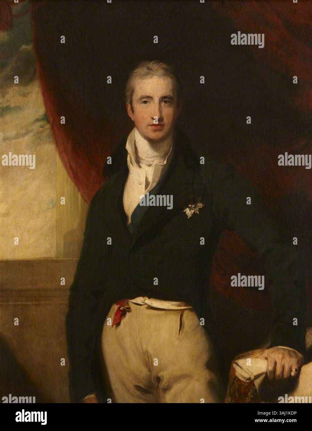 This portrait by Thomas Lawrence, painted circa 1814, depicts Robert Stewart, Viscount ...