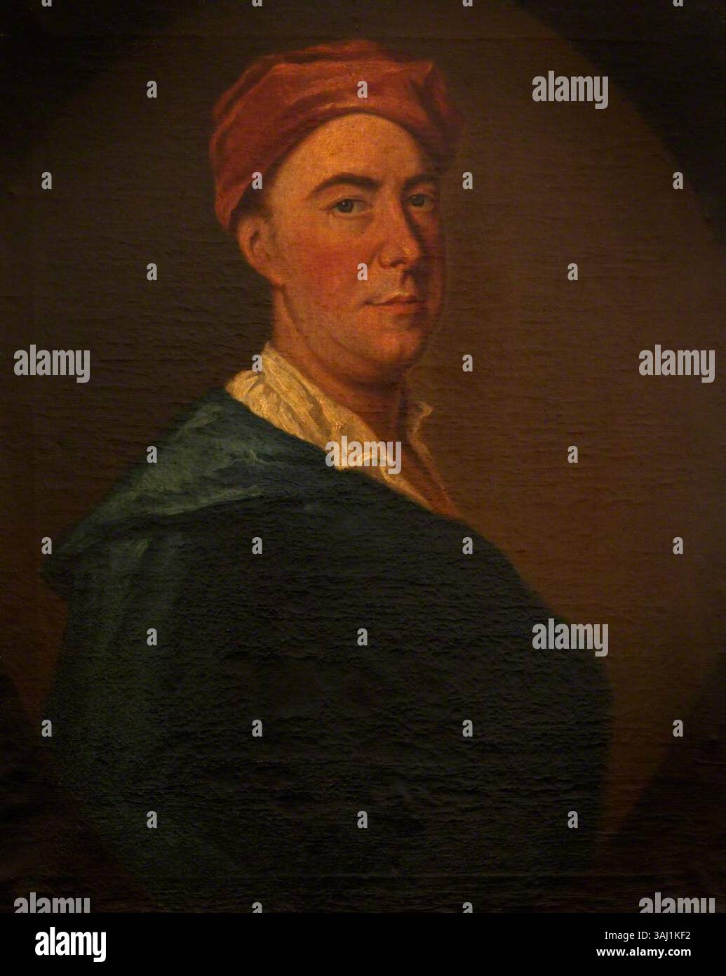 A portrait of Gustavus Hamilton, 2nd Viscount Boyne, painted circa 1740-1745. This oil on canvas ...