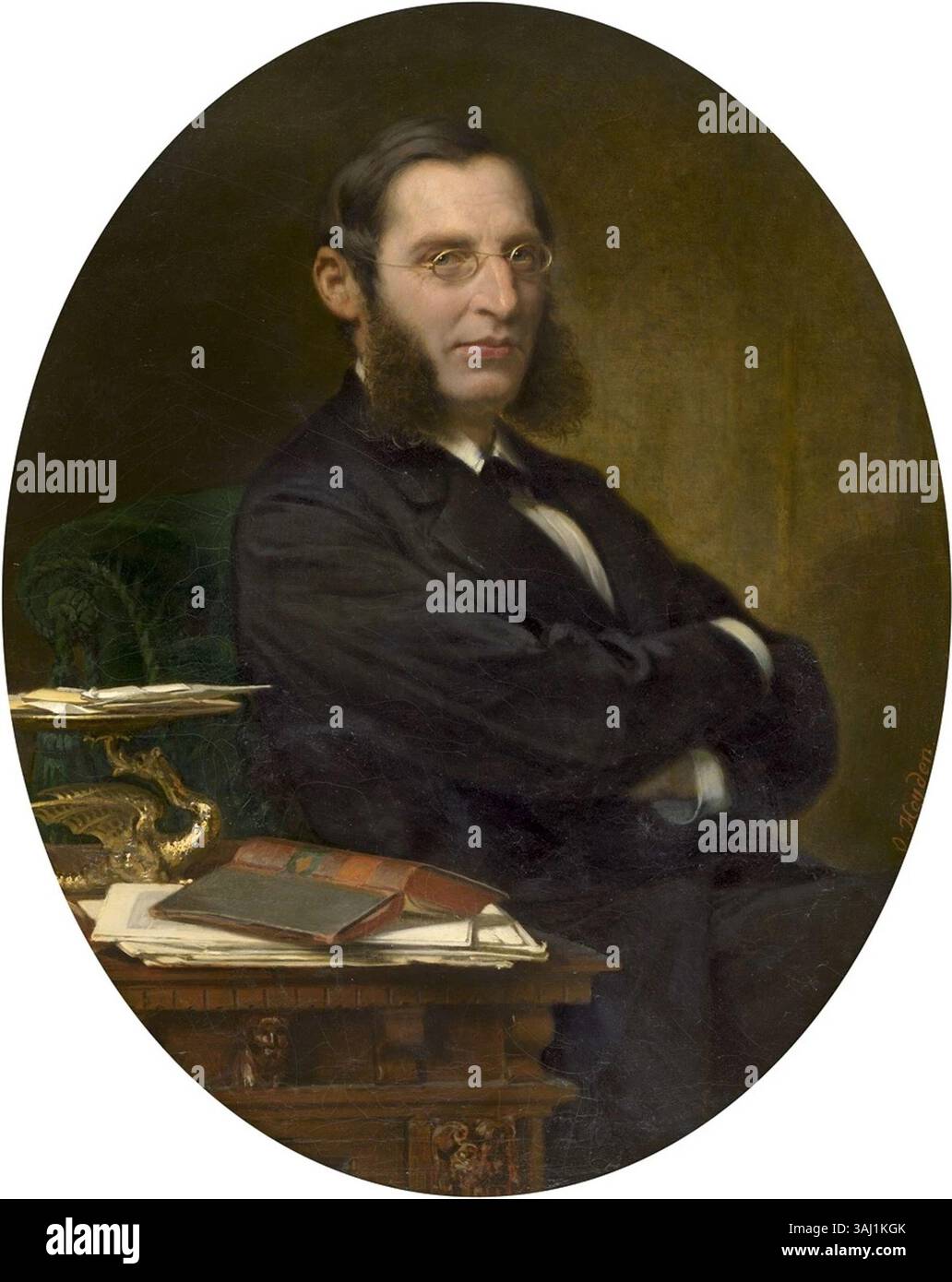 This self-portrait by Otto Heyden (1820–1897) from the 19th century ...