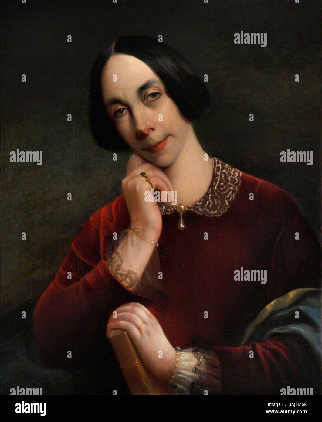 This 1854 painting depicts Jane Baillie Welsh, Mrs. Thomas Carlyle ...