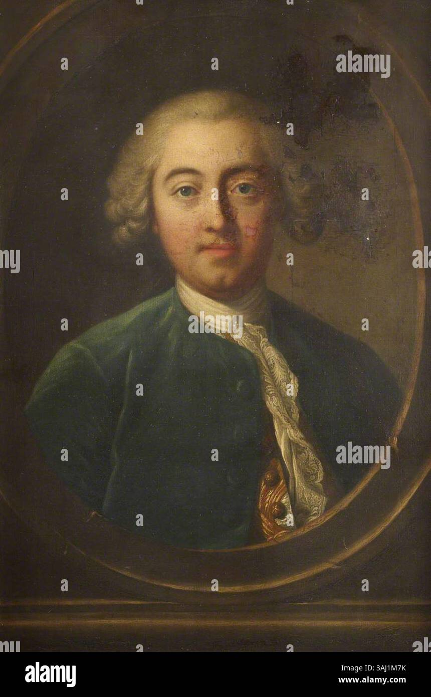 A portrait of Claude-Adrien Helvétius (1715-1771), painted by Louis ...