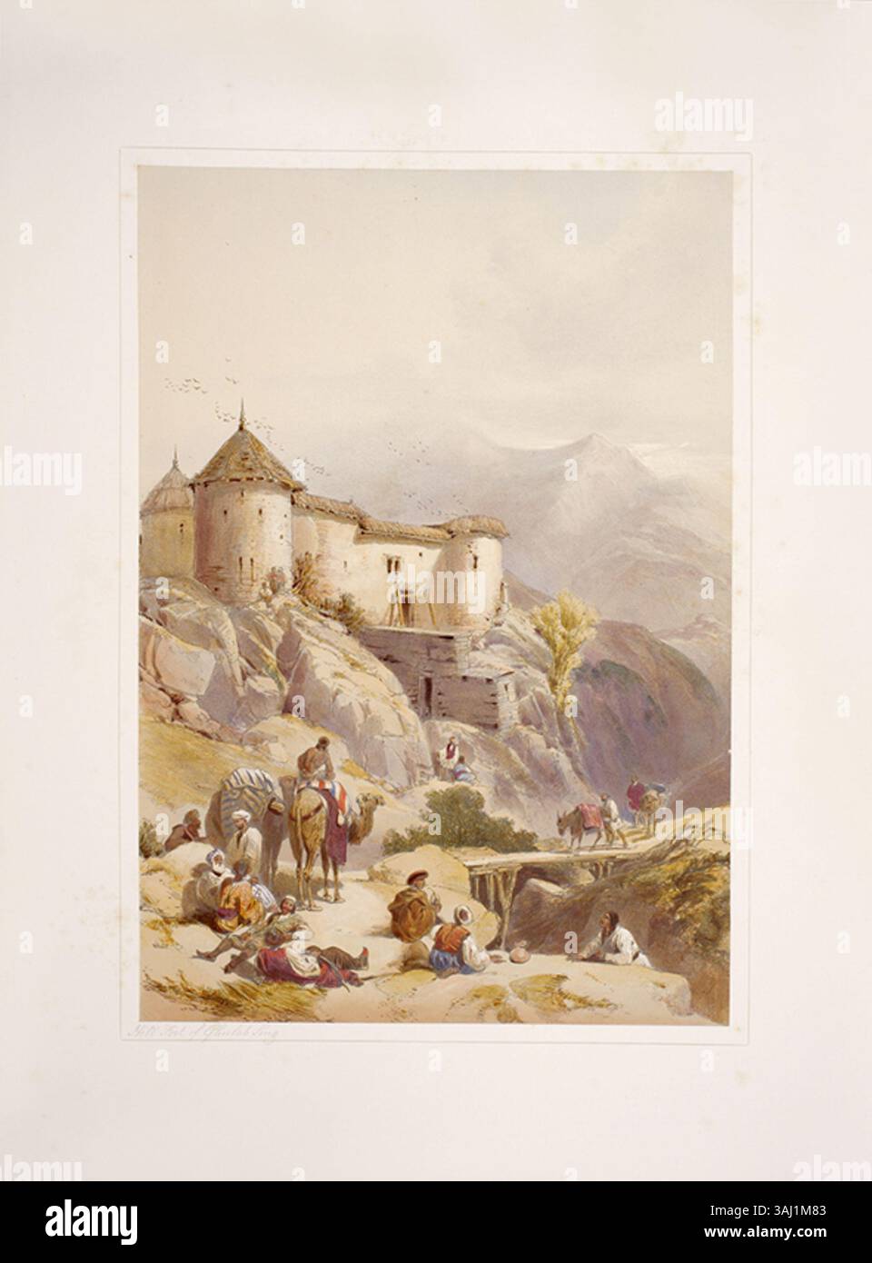 This print from 1847 by James Duffield Harding depicts the Hill fort of ...