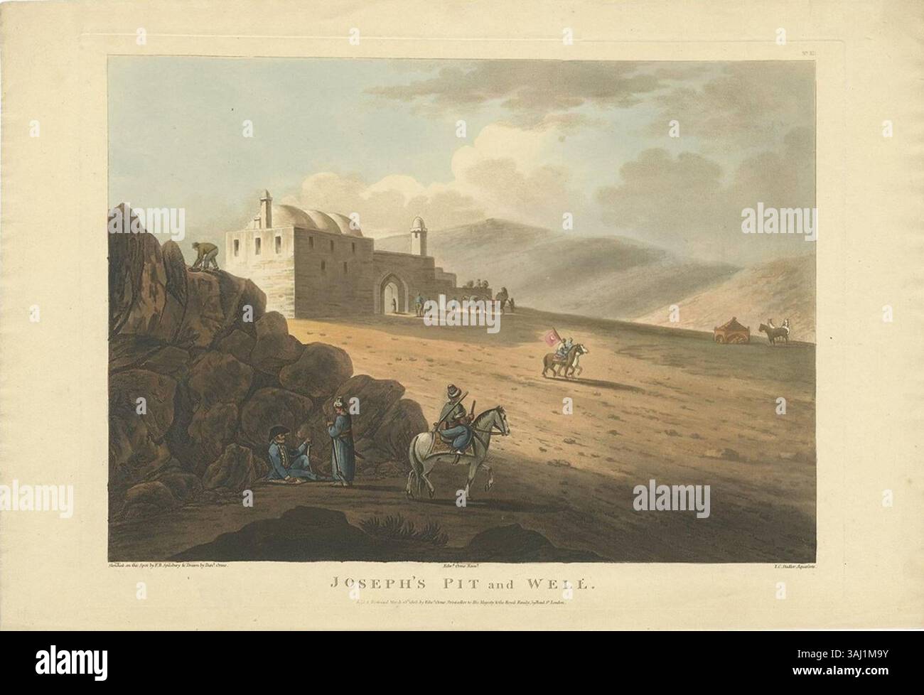 Francis B. Spilsbury's 1803 sketch depicts Joseph's Pit and Well in ...