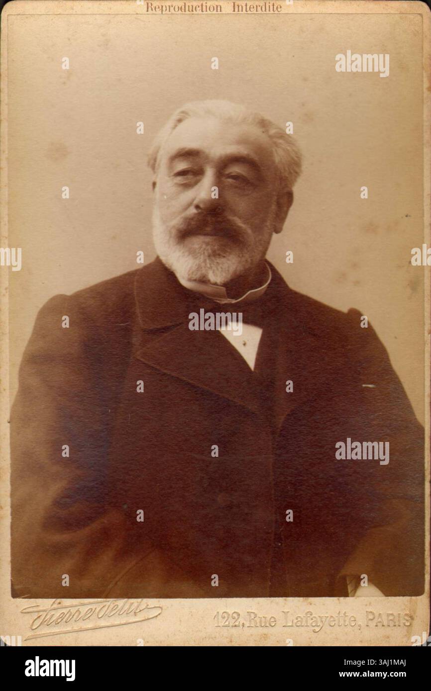 Photograph of Edmond Guyot-Dessaigne, taken by Pierre Petit circa 1900 ...
