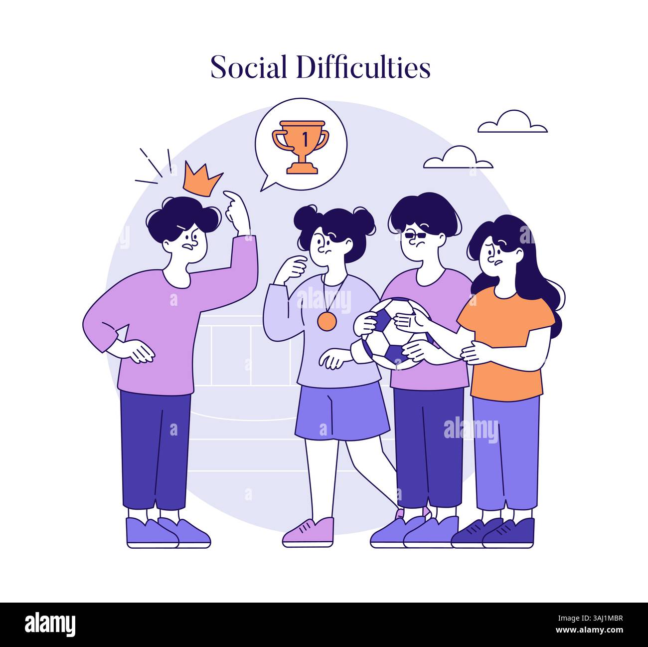 Children learning difficulties Stock Vector Images - Alamy