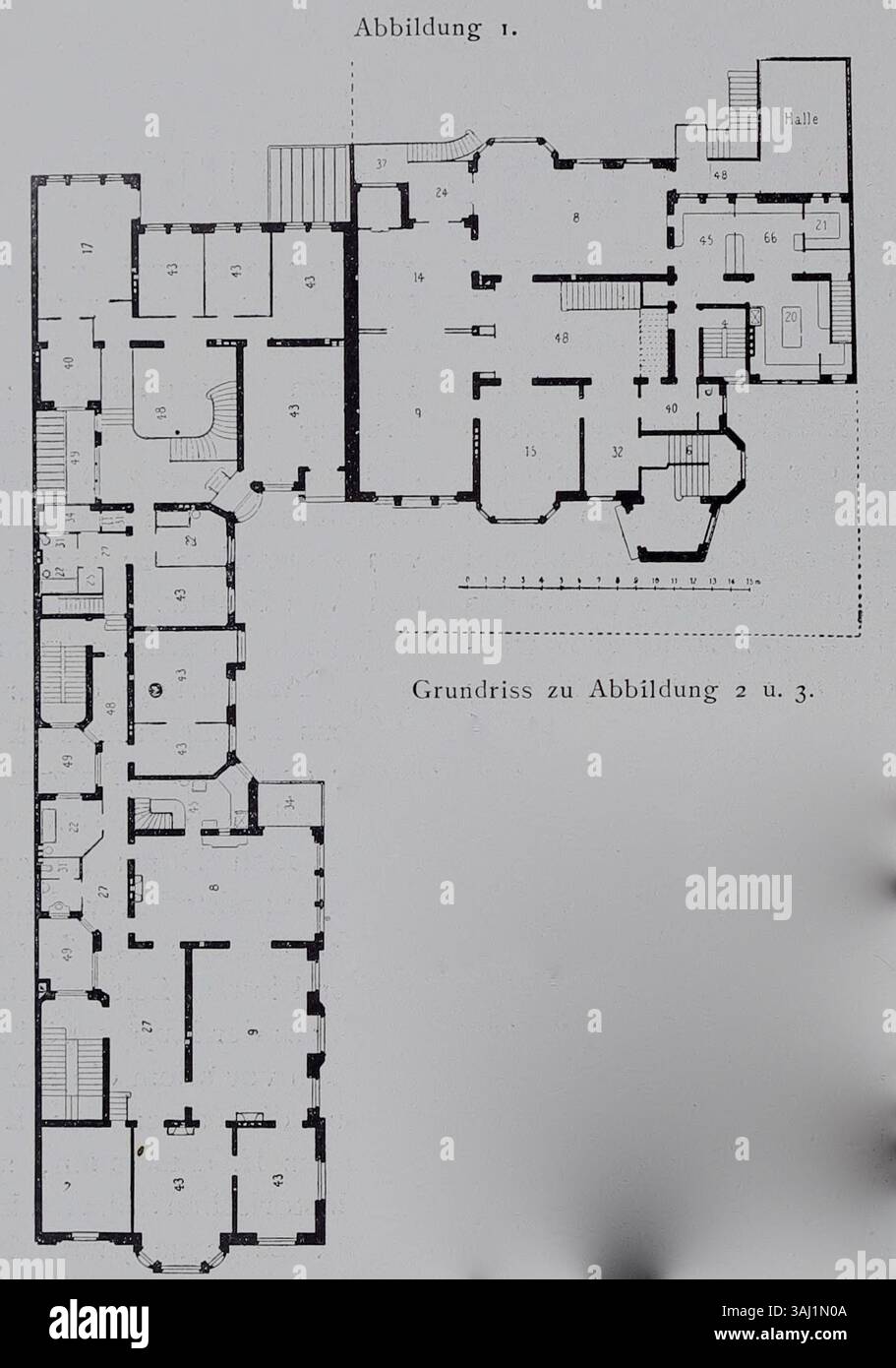 This architectural image shows Hohenzollernstraße 6 in Berlin, captured ...