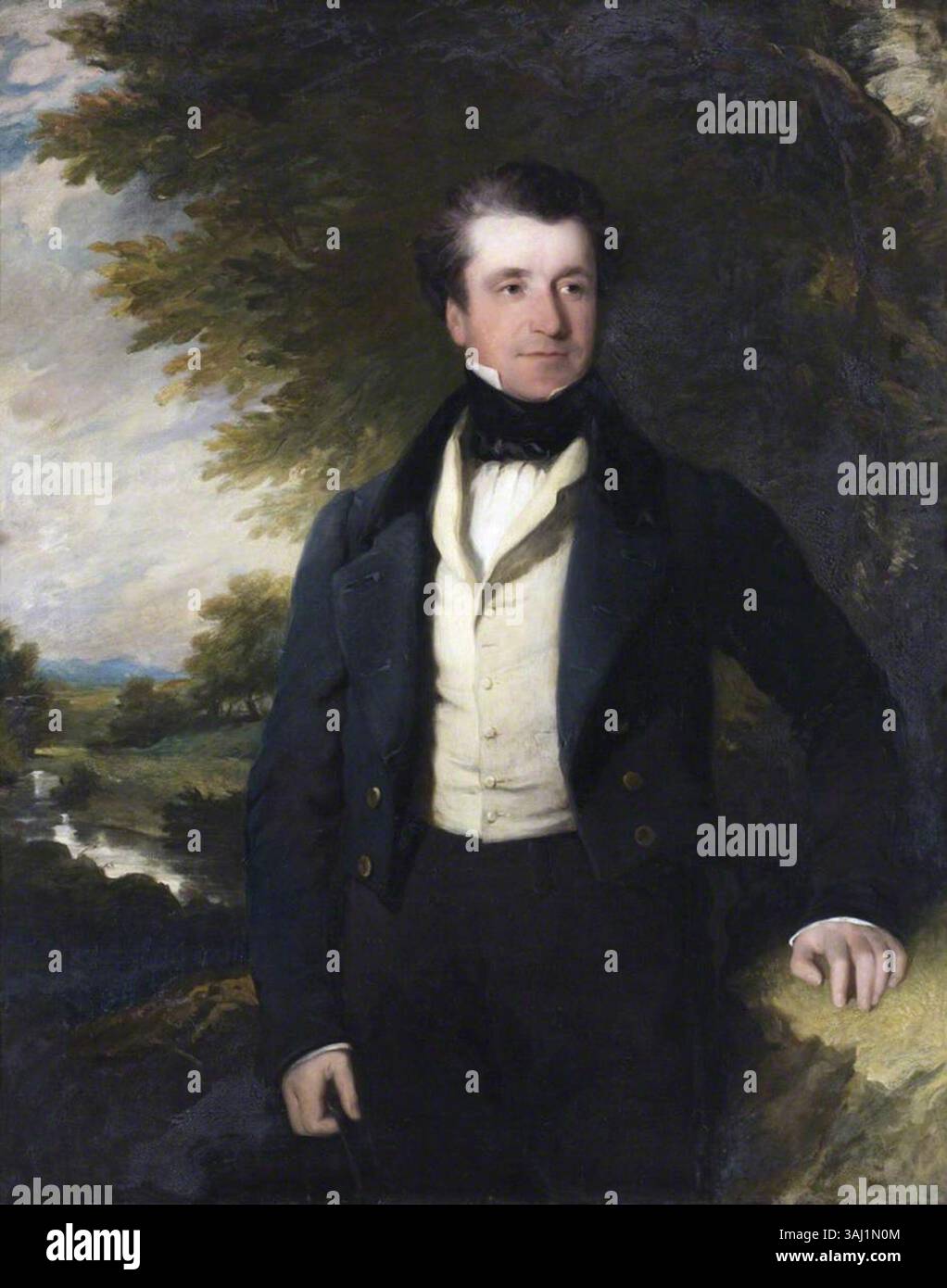 The portrait of Charles Phelips, painted circa 1830, captures the ...