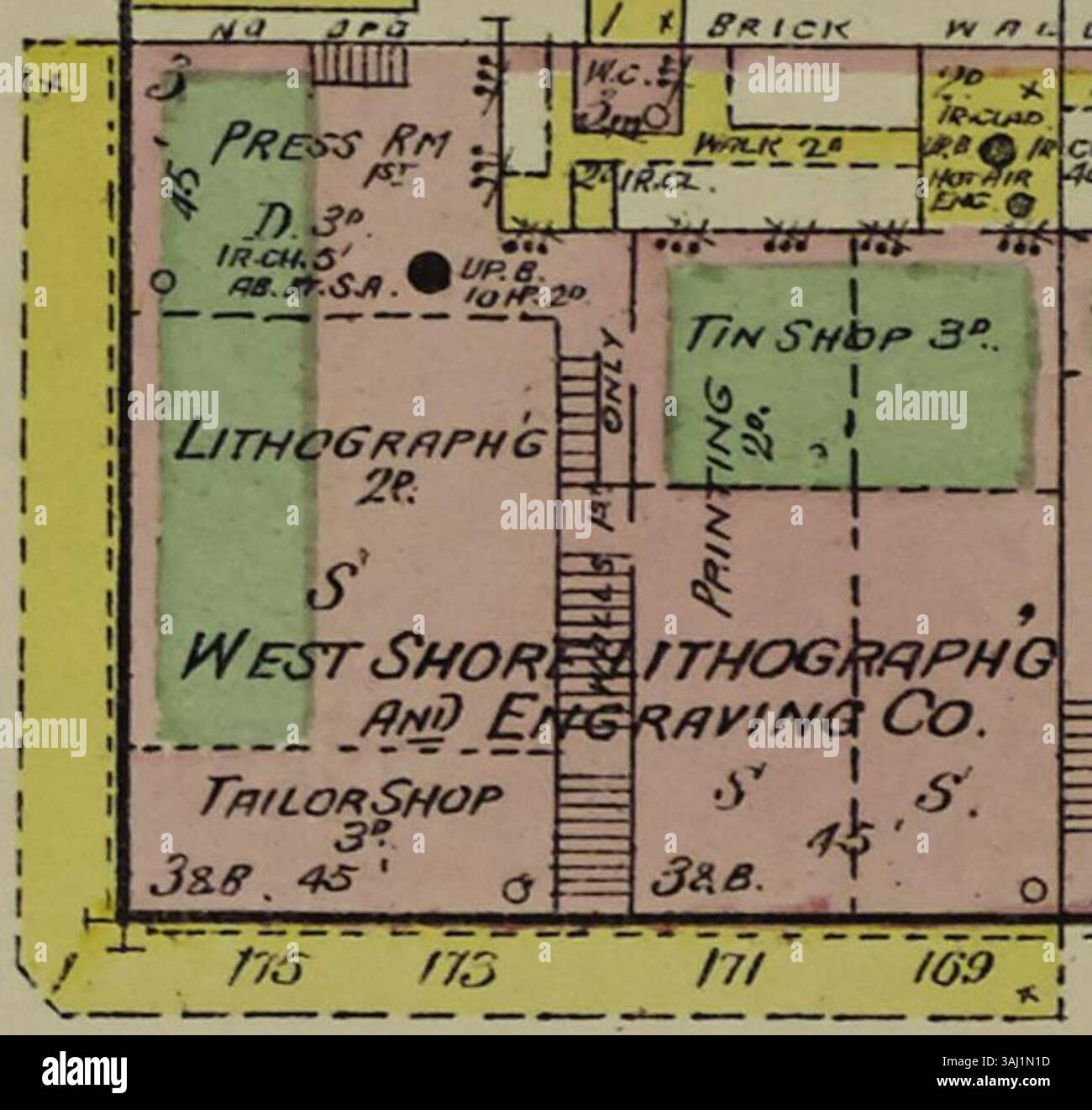 This 1889 Sanborn Fire Insurance map of Portland, Oregon, shows the ...