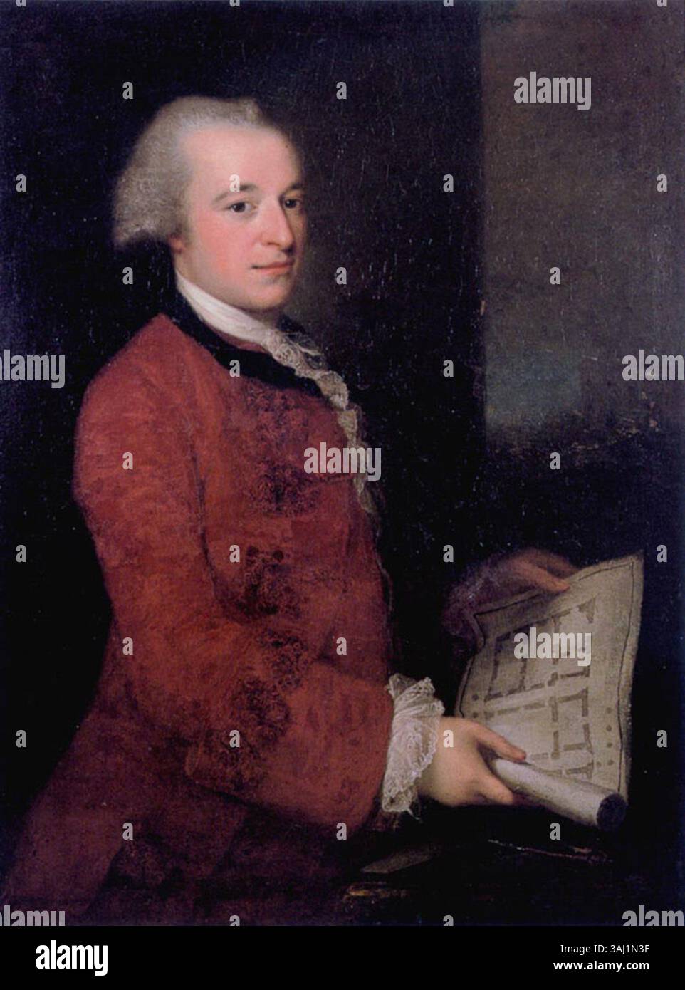 Portrait of Samuel Powel (1738-1793), painted by Angelica Kauffman around 1764-1765. Powel was a ...