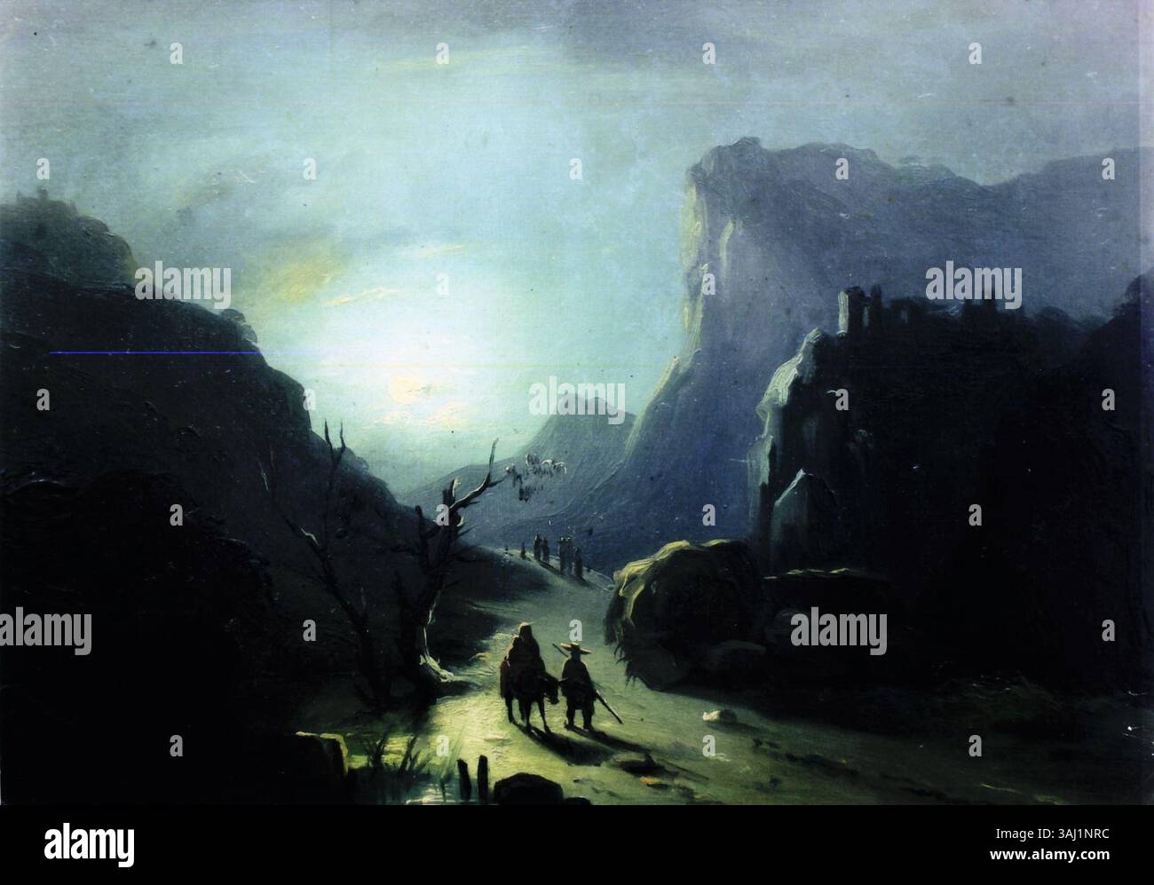 'Peisaj nocturn la granița Toscanei' (Nocturnal Landscape at the Tuscan ...