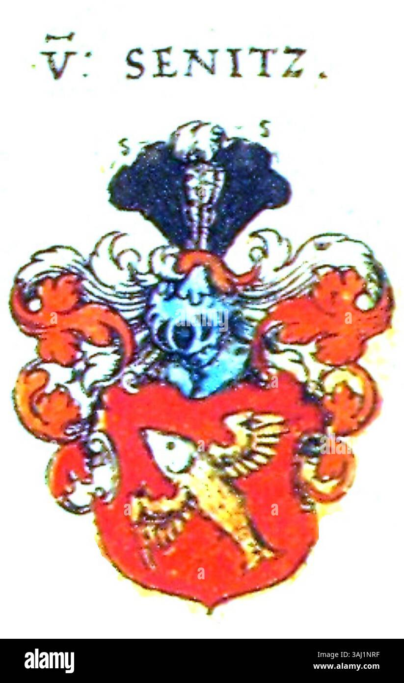 The 'Senitz-Wappen' from Johann Siebmacher's 1605 heraldic collection ...