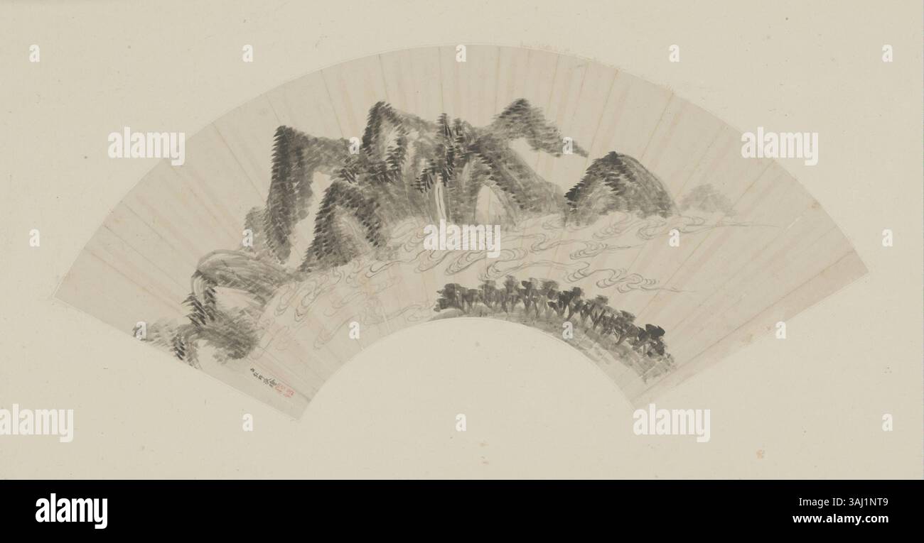 Hongwu’s ink wash painting on paper, housed in The Palace Museum ...