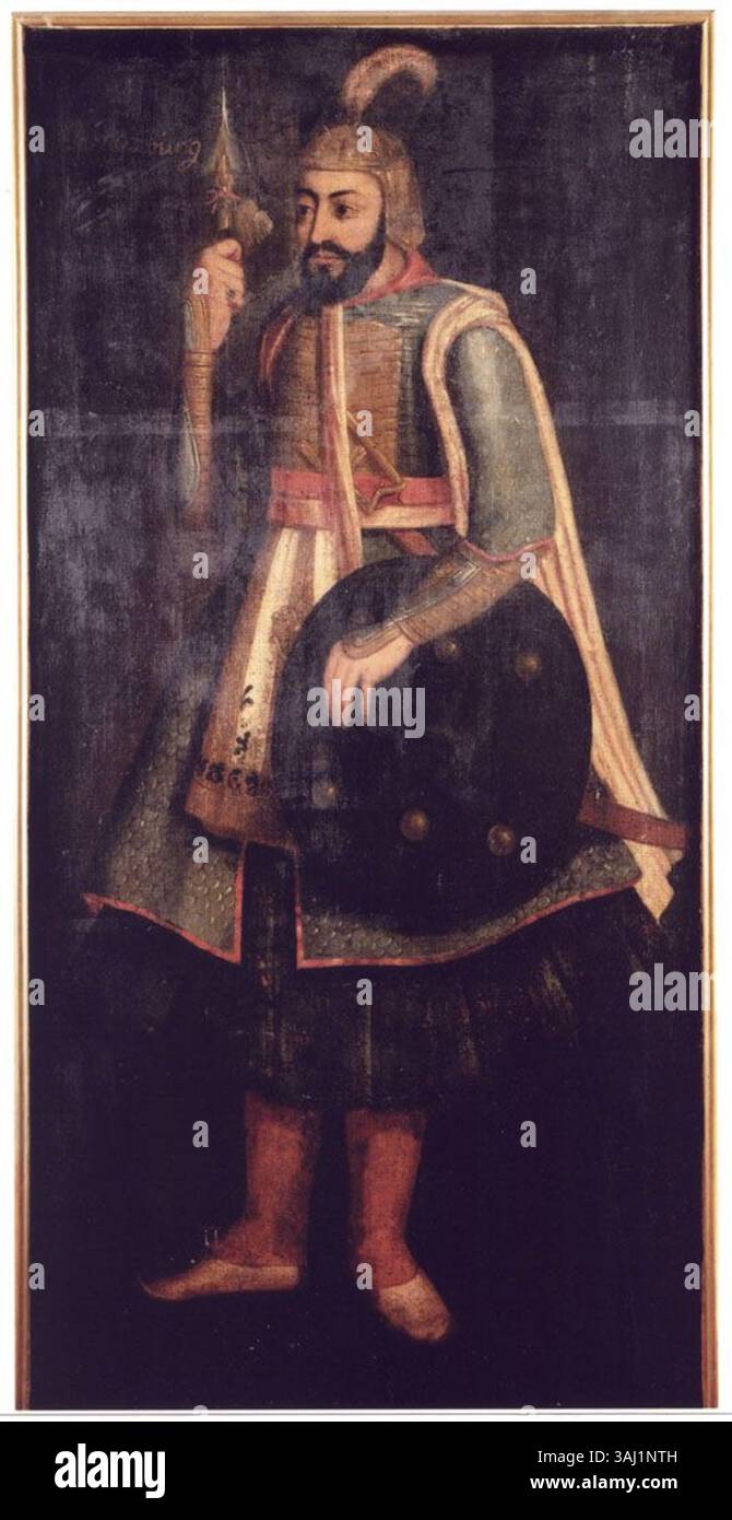 A portrait of Hossein Qoli Khan Qajar, an important figure in the Qajar ...