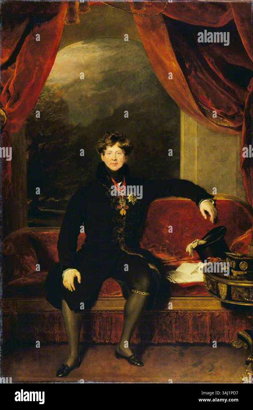 This portrait of George IV, painted by Thomas Lawrence in 1822 ...