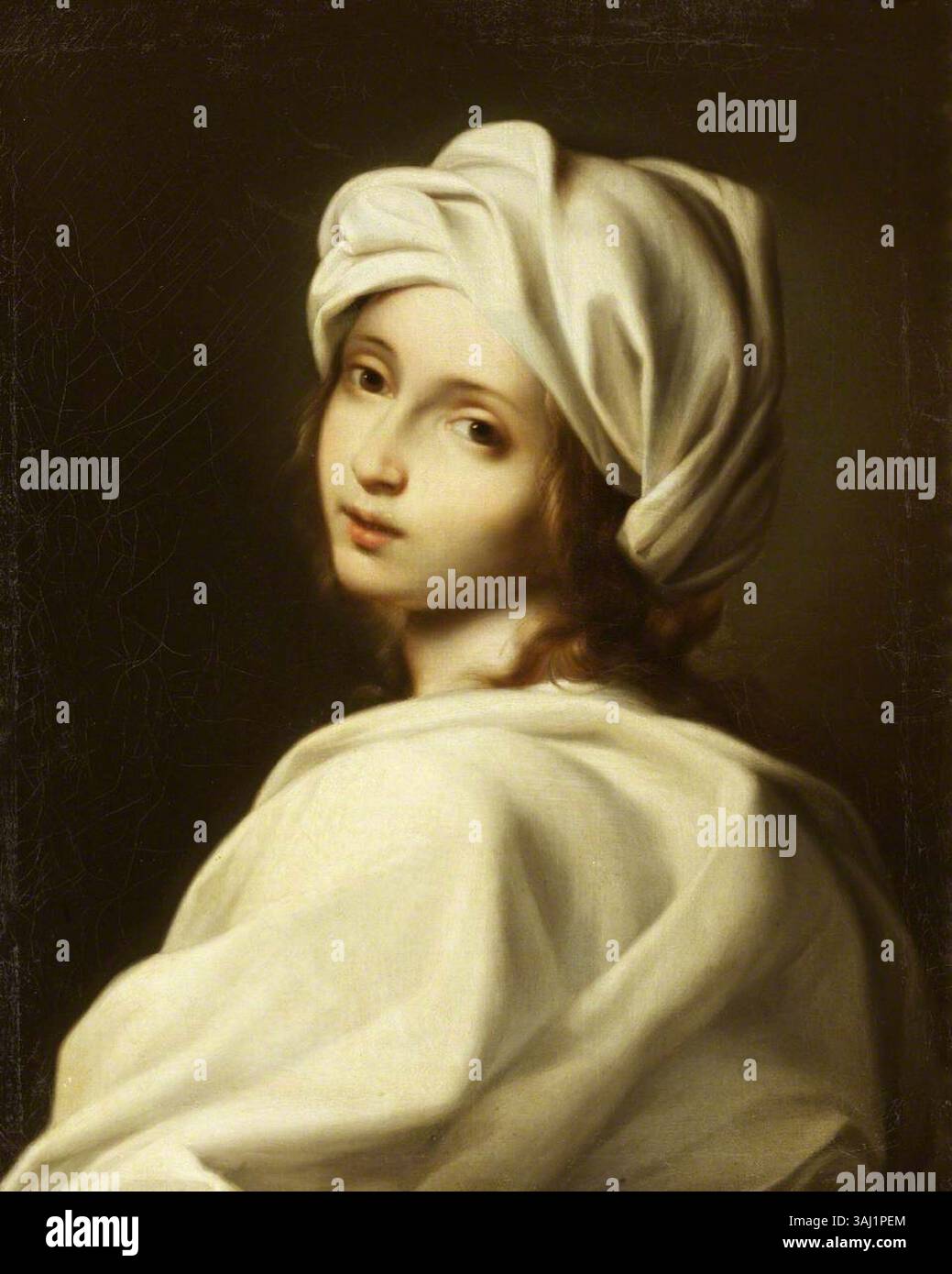 In the style of Guido Reni, this painting from the 17th century depicts ...