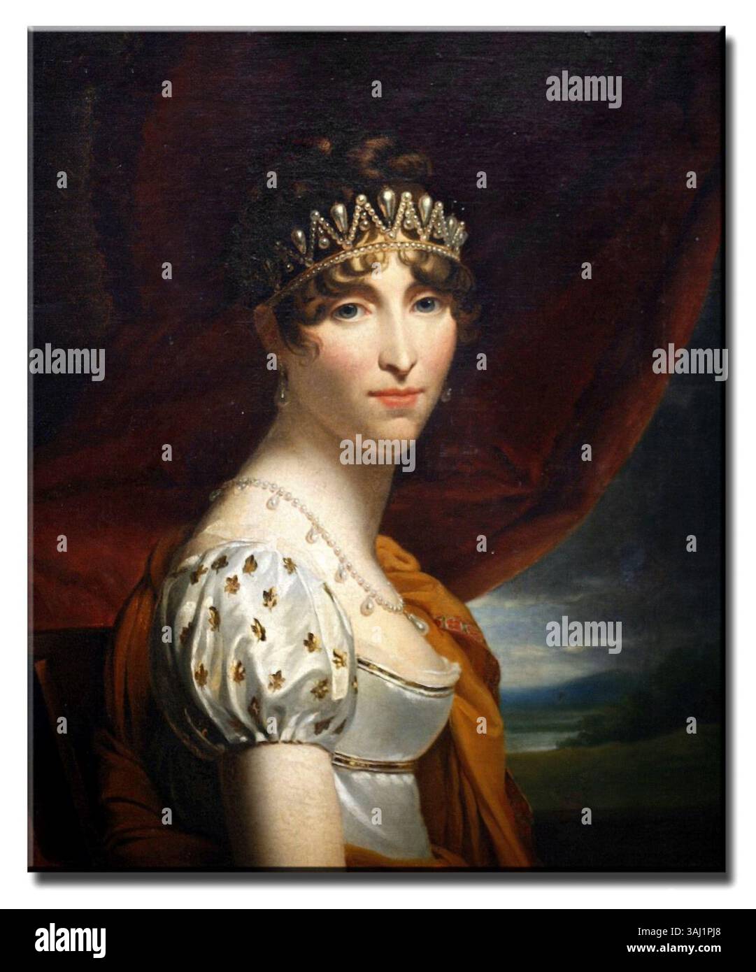 A portrait of Queen Hortense of France, painted by François Gérard ...