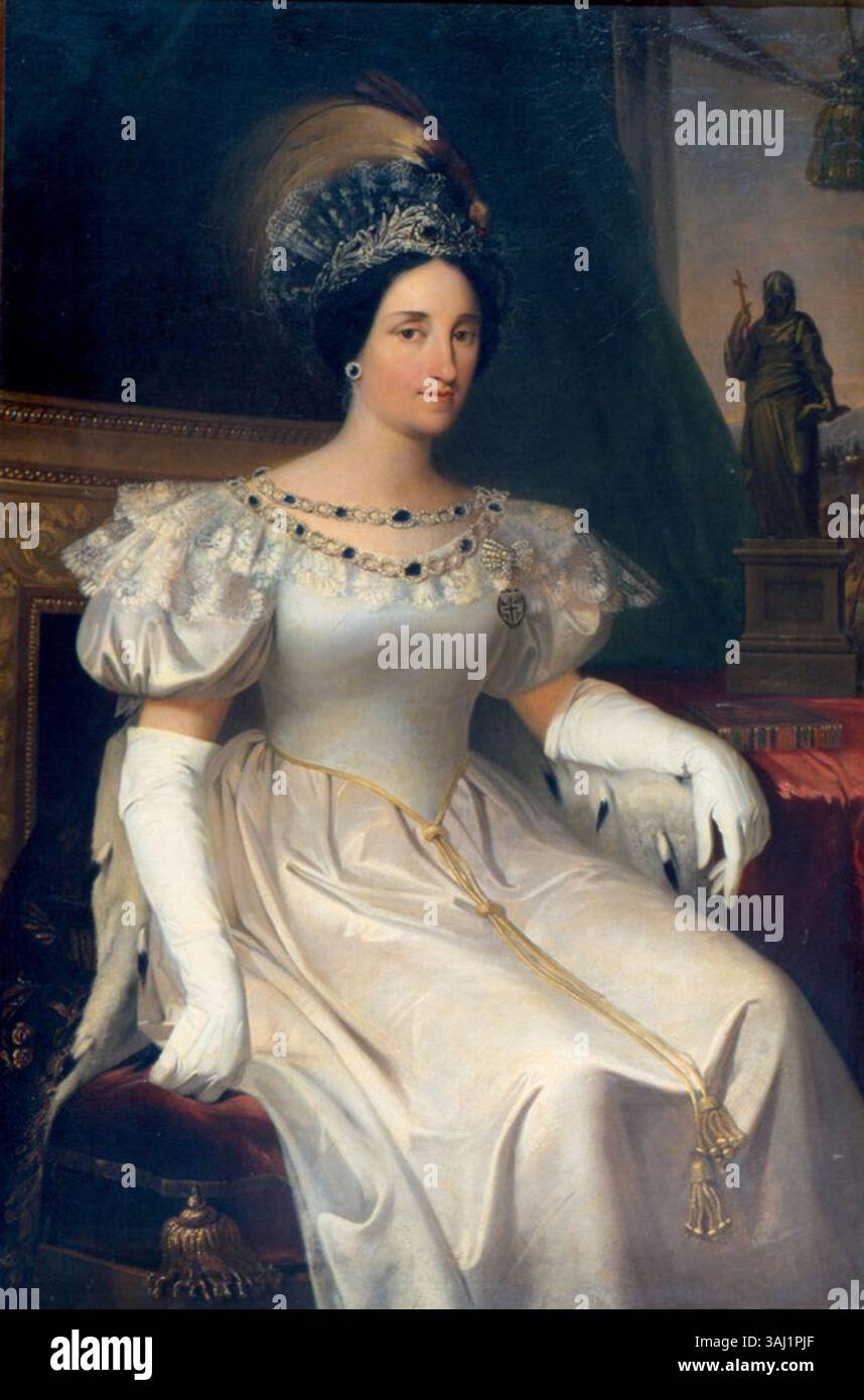 A 1836 portrait of Maria Beatrice di Savoia, Duchess of Modena, by ...