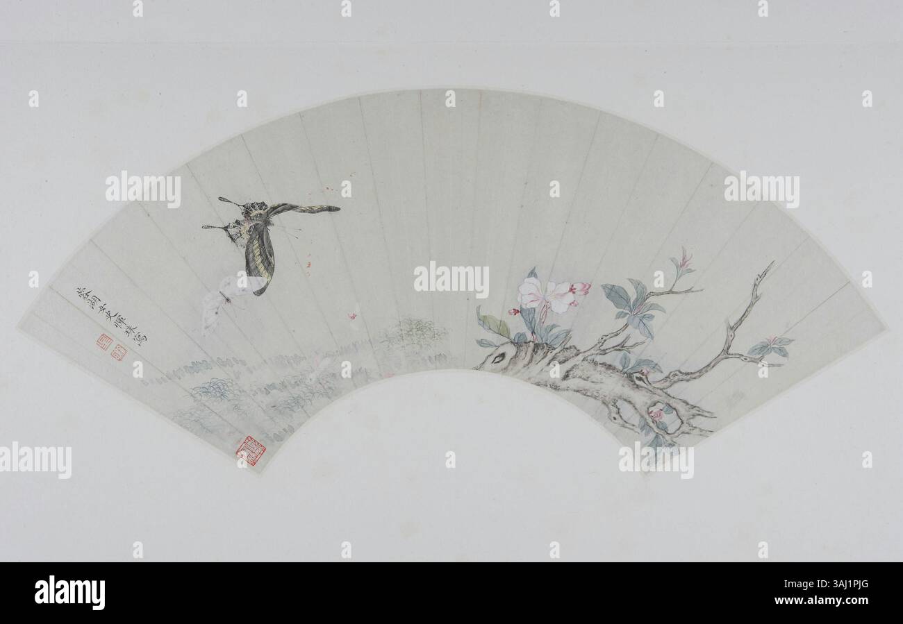 Yun Zhu’s ink and color painting on paper, housed in The Palace Museum ...
