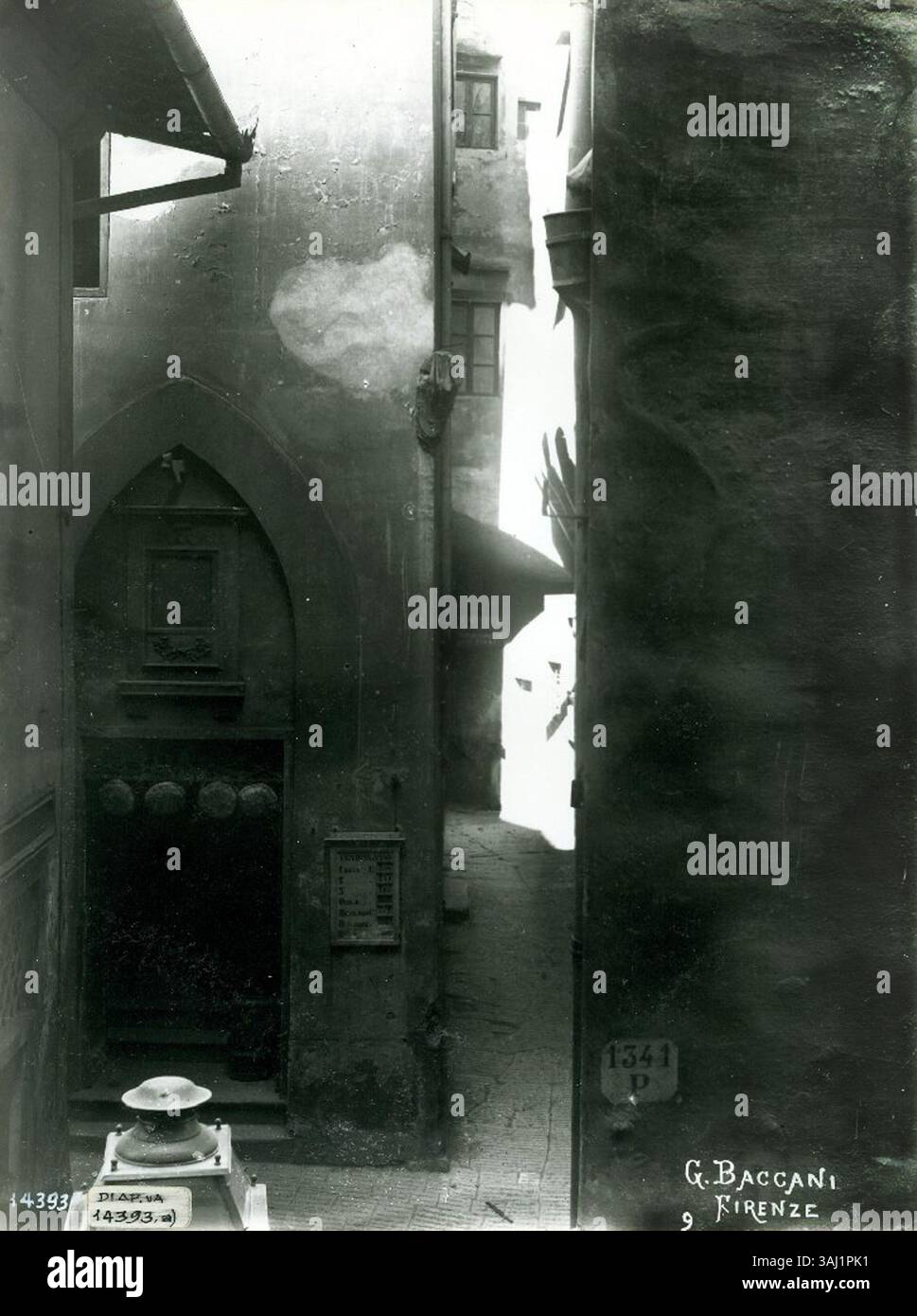 Giuseppe Baccani's painting of Sdrucciolo dei Cavalcanti, later known ...