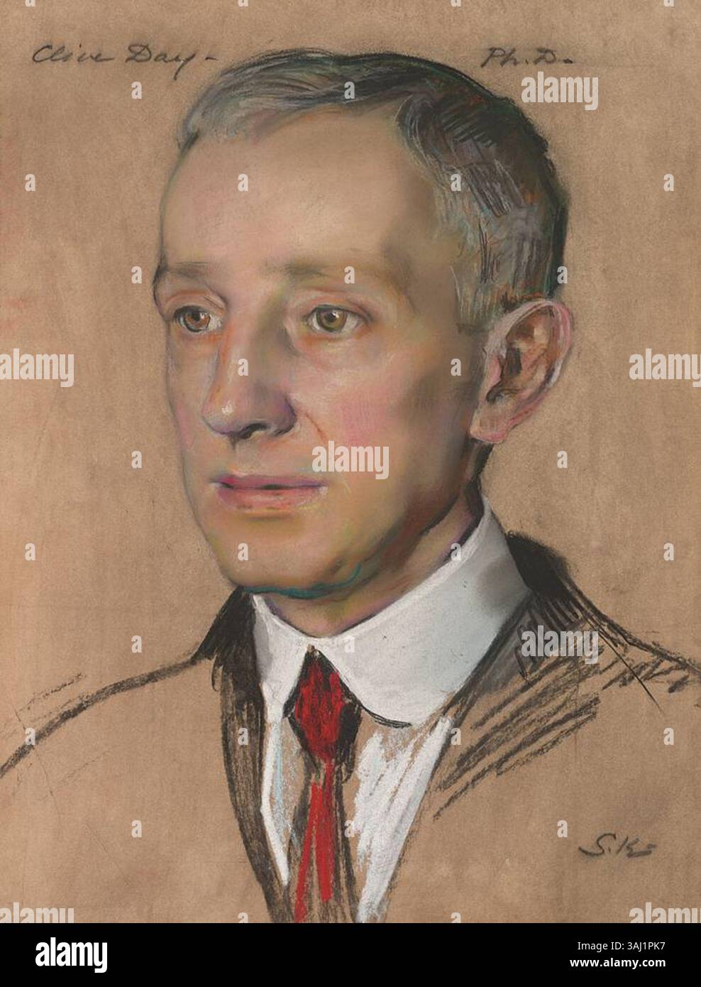 This portrait of Clive Day, painted by William Sergeant Kendall in 1907 ...