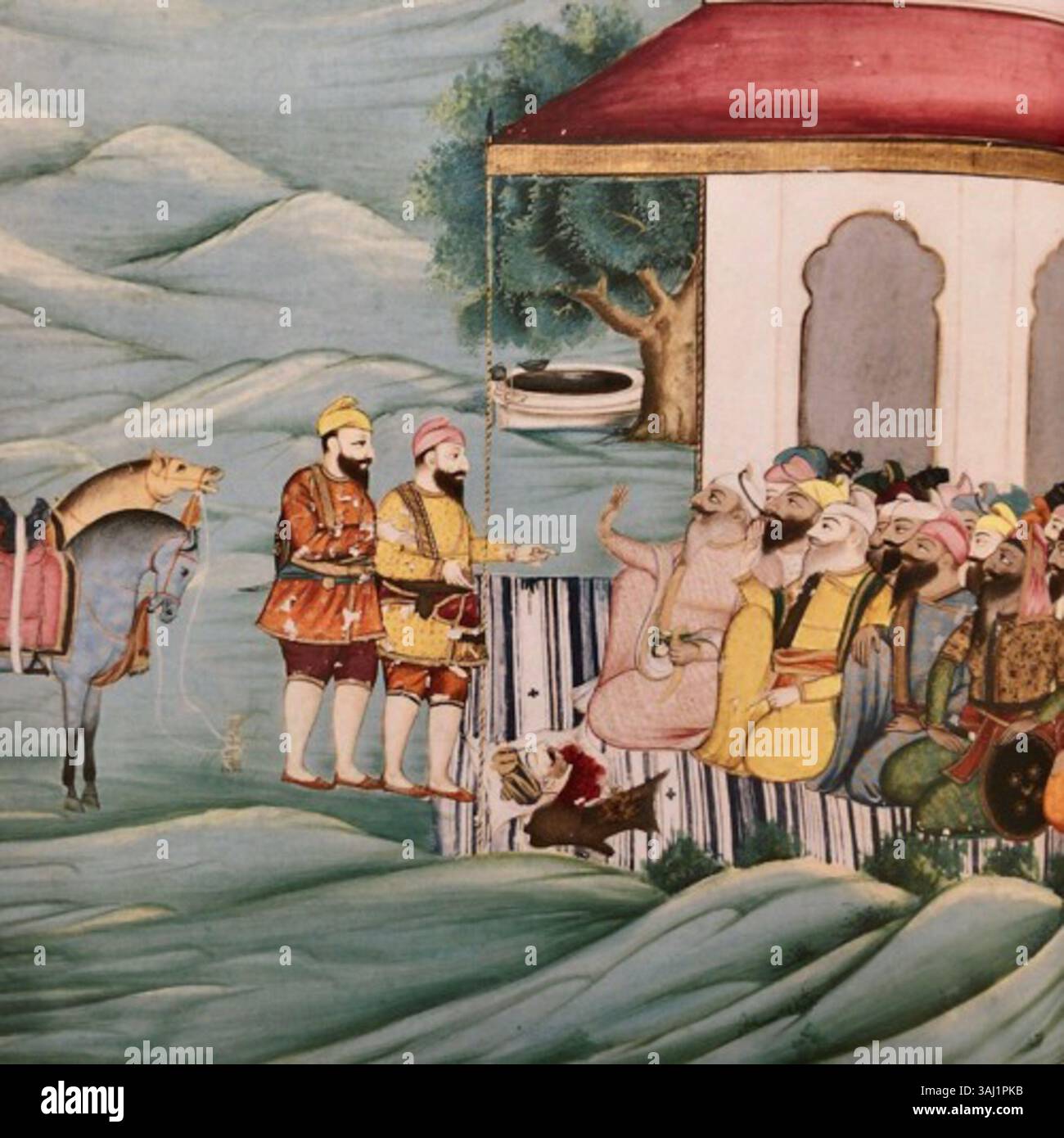 This 19th-century artwork depicts Sukha Singh and Mehtab Singh ...