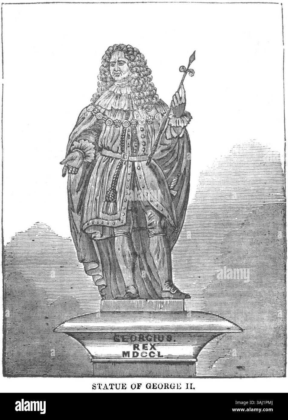 This 1835 statue of George II, showcased in 'The Dublin Penny Journal ...