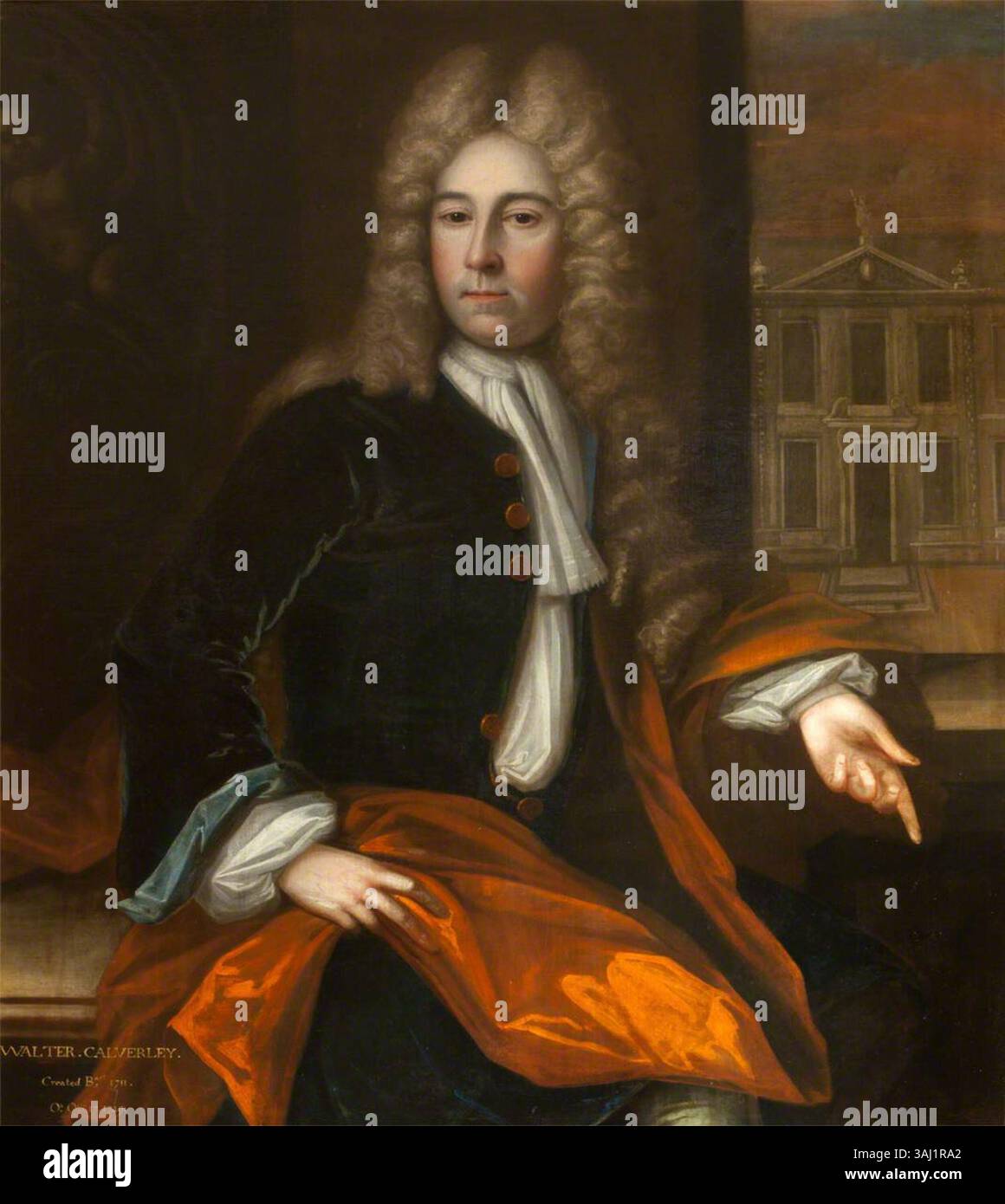This 1708-1711 portrait from the British School depicts Sir Walter ...