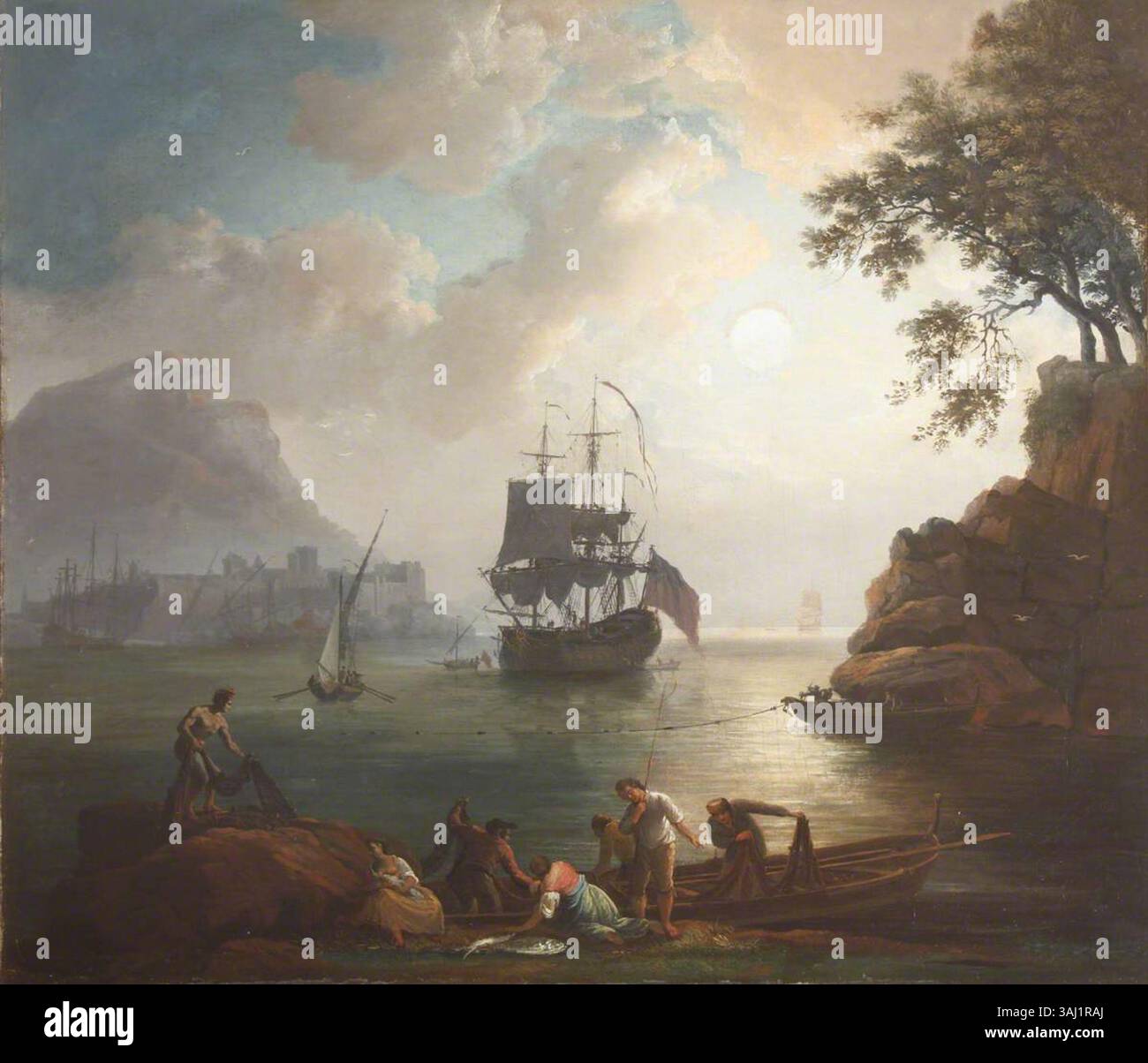 This painting, attributed to the circle of Charles François Lacroix ...