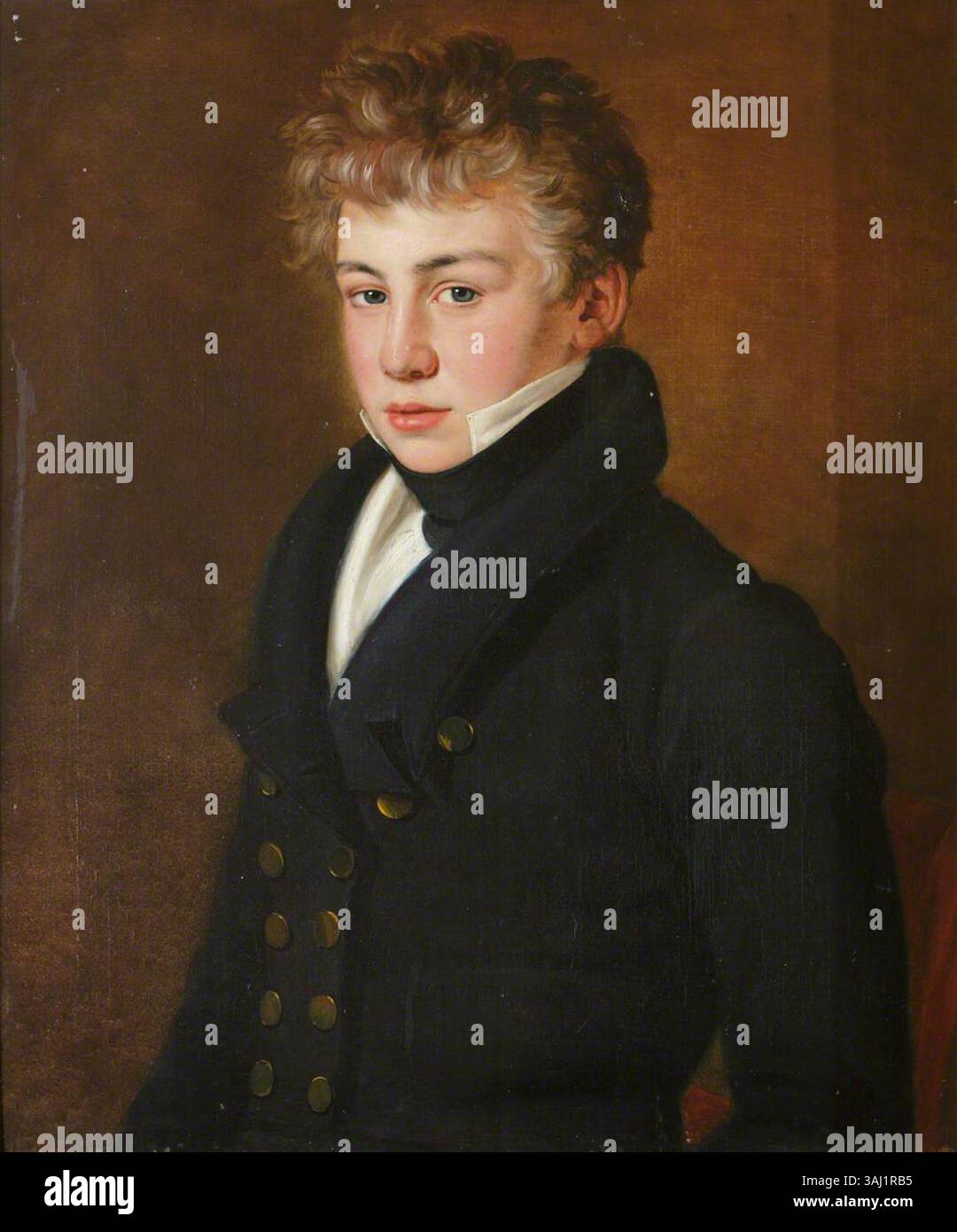 This 1820 portrait from the British School features a young gentleman of the Bazley family. It ...