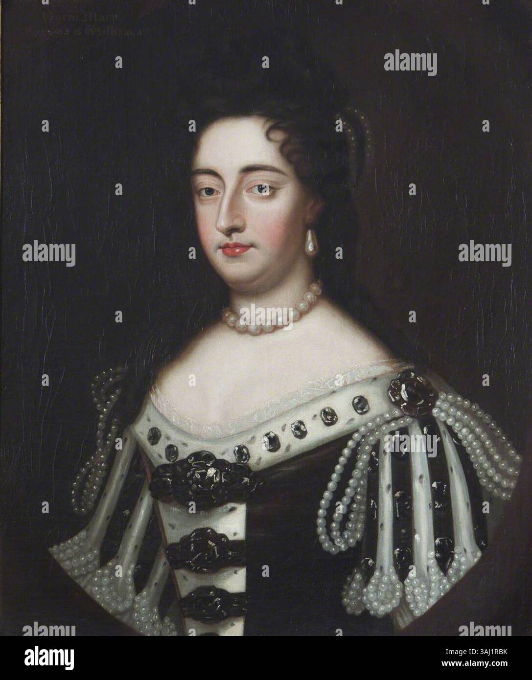A portrait of Queen Mary II (1662-1694), painted between 1670 and 1699 ...